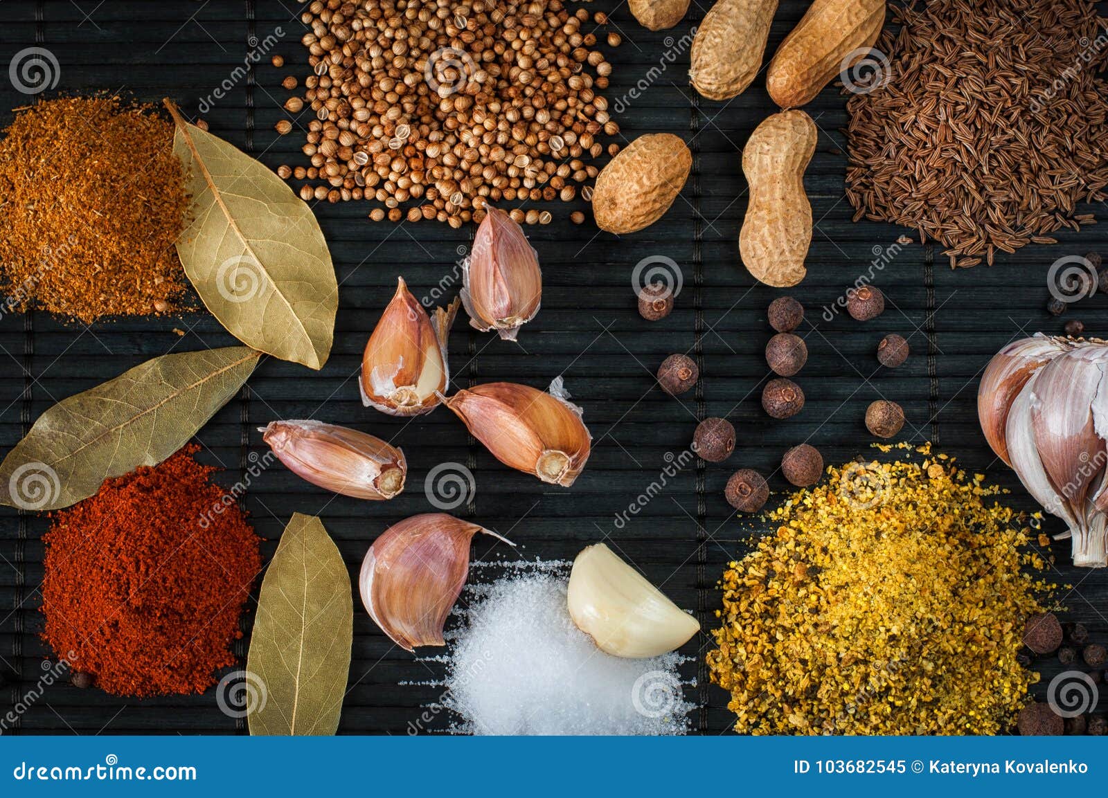 Beans and spices stock image. Image of lentils, closeup - 103682545