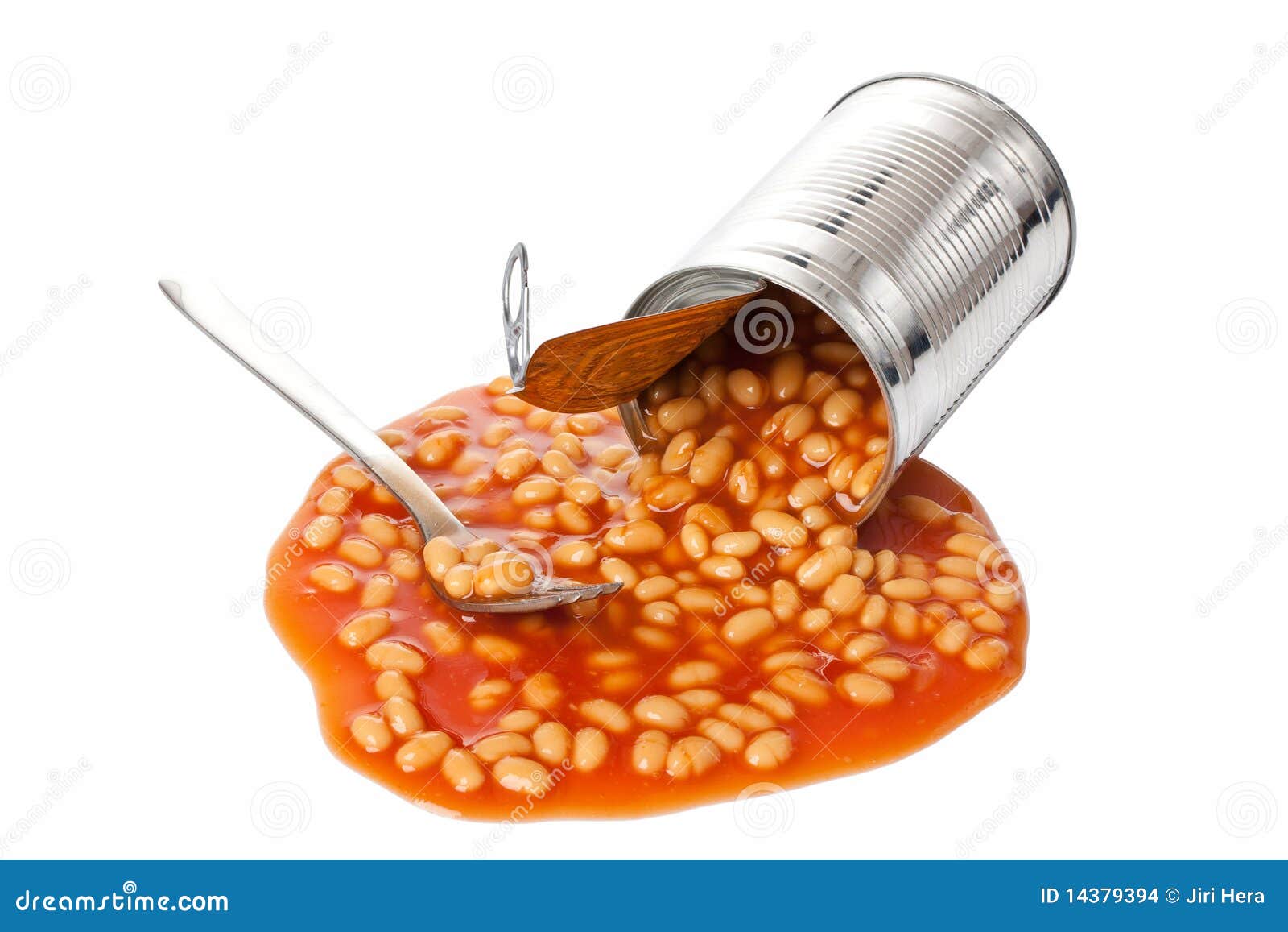 Beans in tin can stock photo. Image of delicious, bean - 14379394