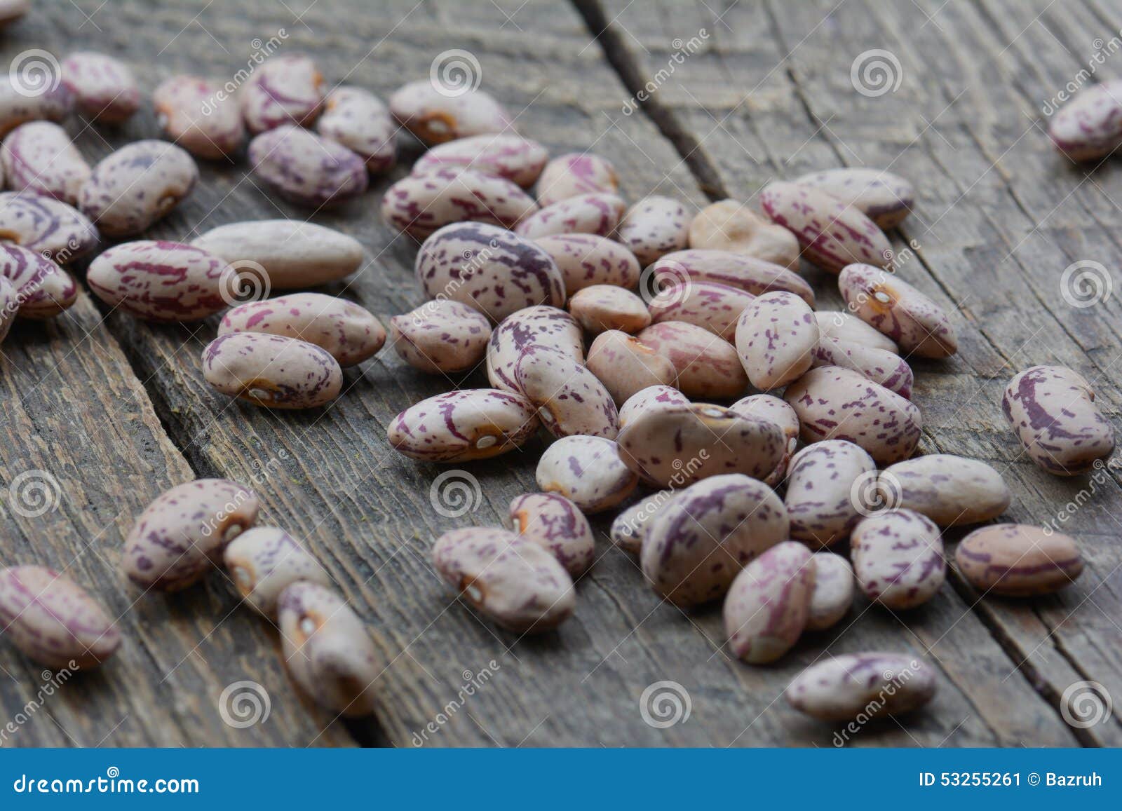 Beans on wood table stock image. Image of nature, wood - 53255261