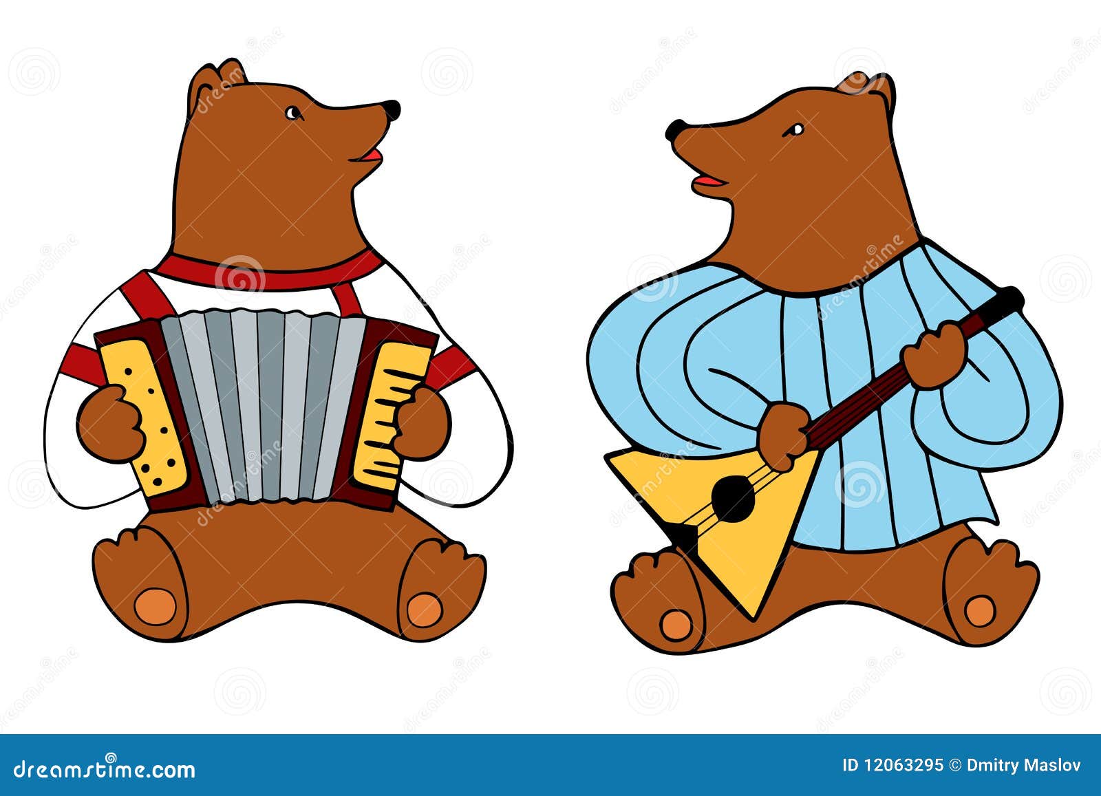 Bear Band stock vector. Illustration of group, band, cartoon - 12063295