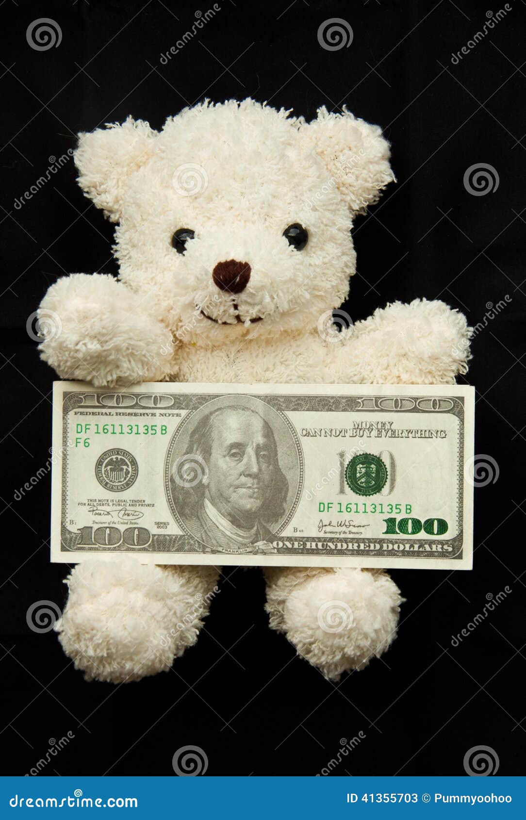 Bear with banknote stock image. Image of objects, savings - 41355703