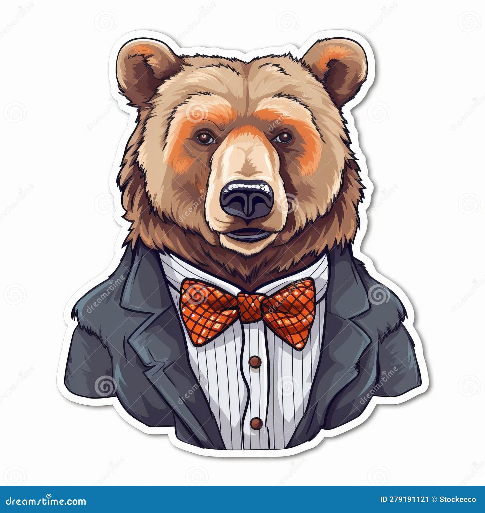 Bear With Bow Tie Sticker In Algorithmic Art Style Royalty-Free Stock ... Bear With Bow Tie Sticker In Algorithmic Art Style Royalty-Free Stock ...