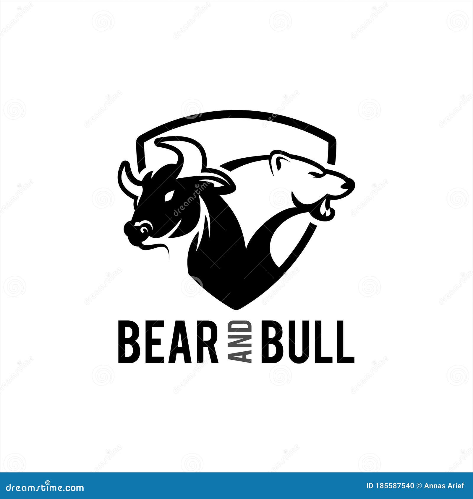 Bear And Bull On The Office Wall With Candlestick Chart, Illustrating ... Bear And Bull On The Office Wall With Candlestick Chart, Illustrating ...