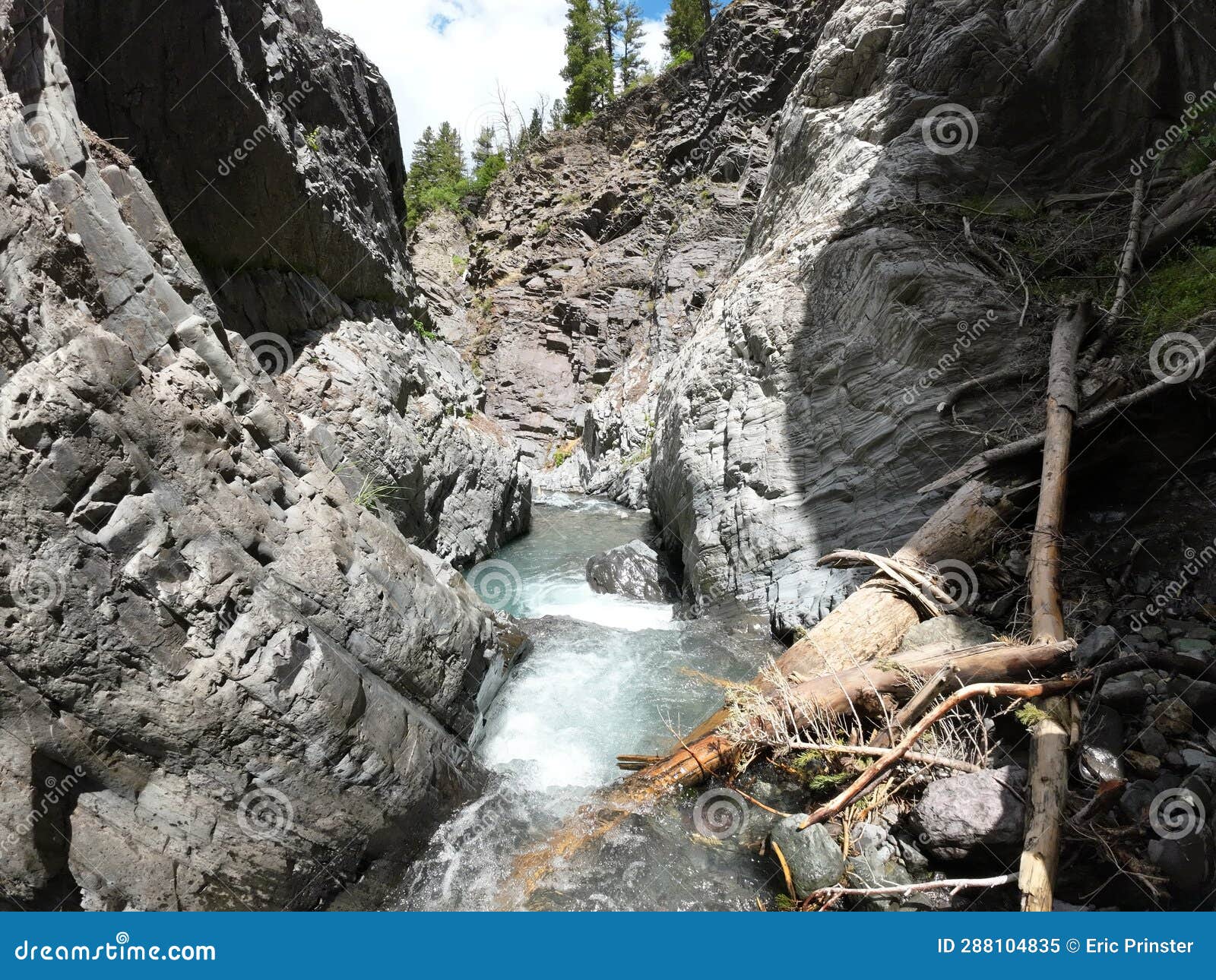 Bear Canyon Flow stock image. Image of flow, walls, rock - 288104835