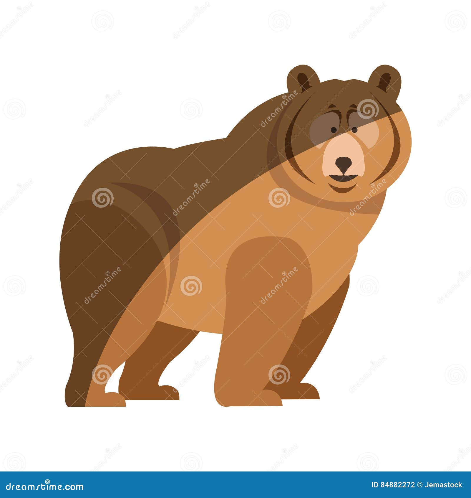 Bear cartoon icon stock vector. Illustration of ensign - 84882272