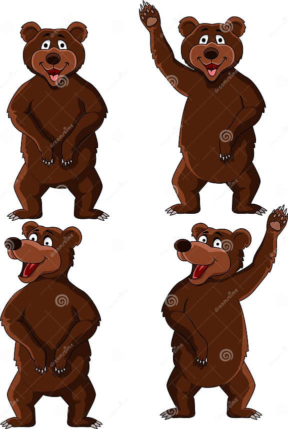Bear cartoon set stock vector. Illustration of childhood - 27329980