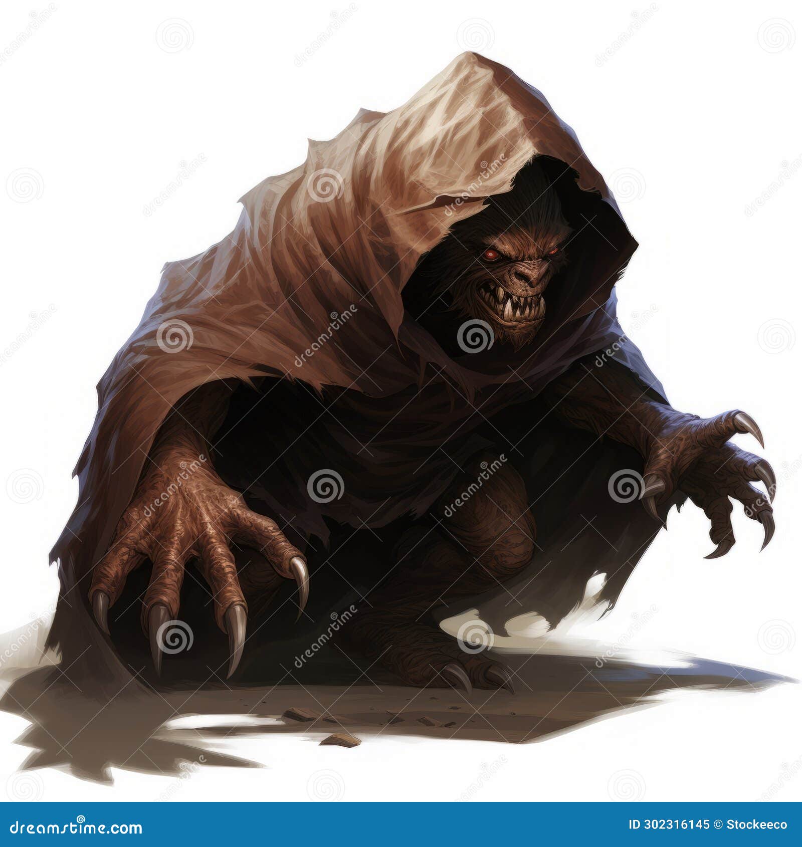 Dark Cloaked Troll: a Spectral Encounter in an Epic D&d Digital ...