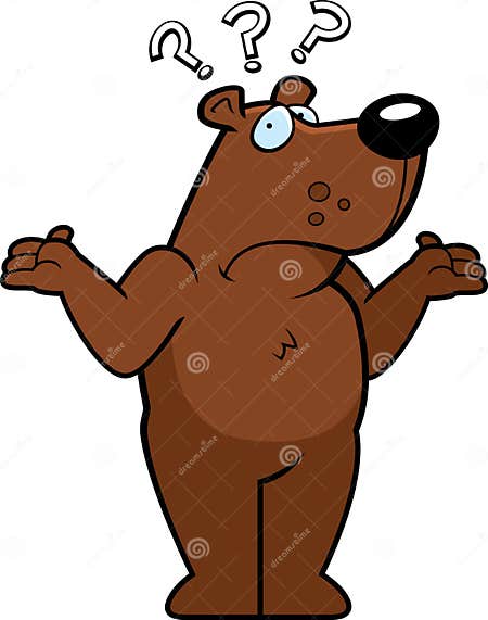 Bear Confused stock vector. Illustration of frown, question - 10088578