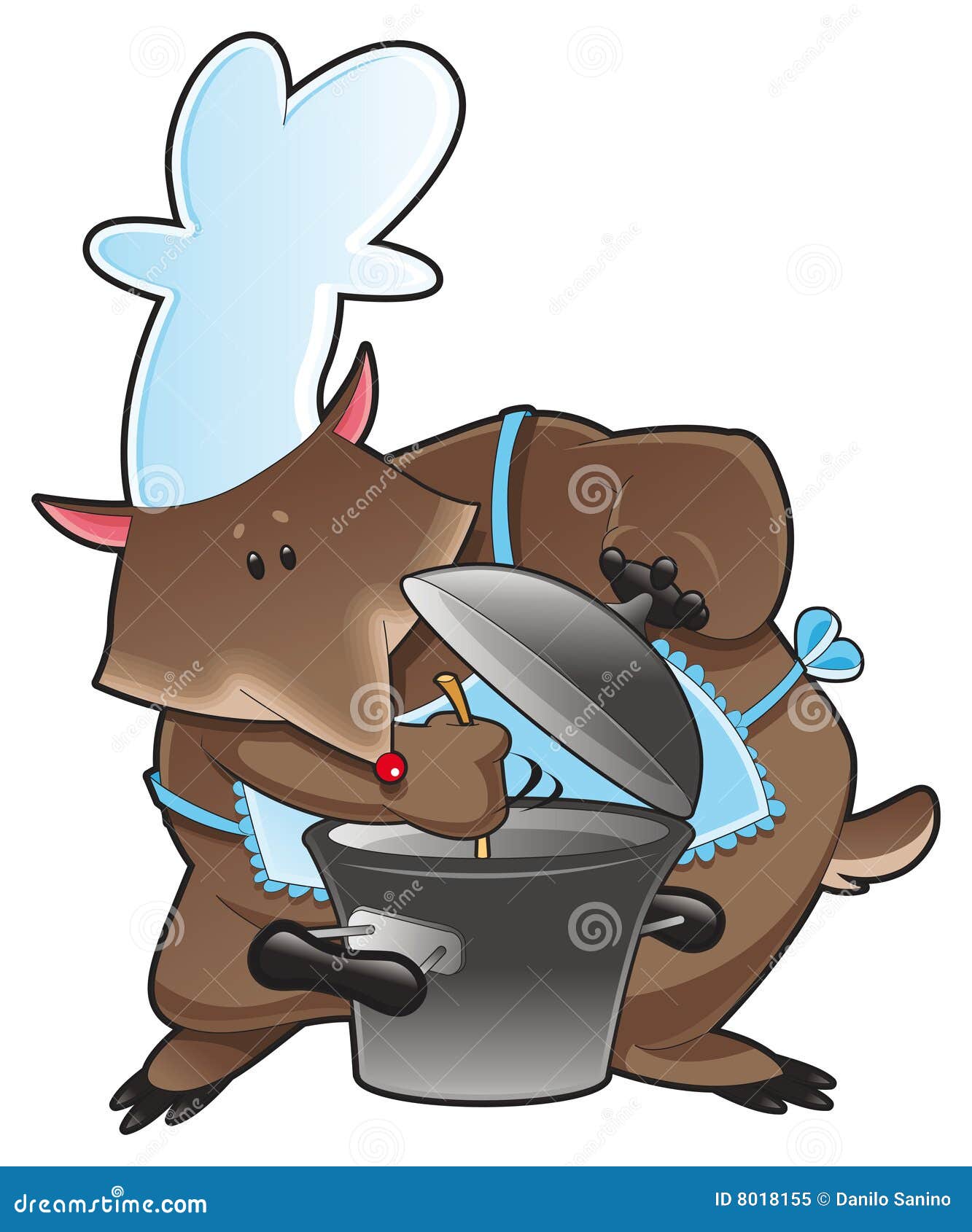 The Bear Cook stock vector. Illustration of body, proprietor - 8018155