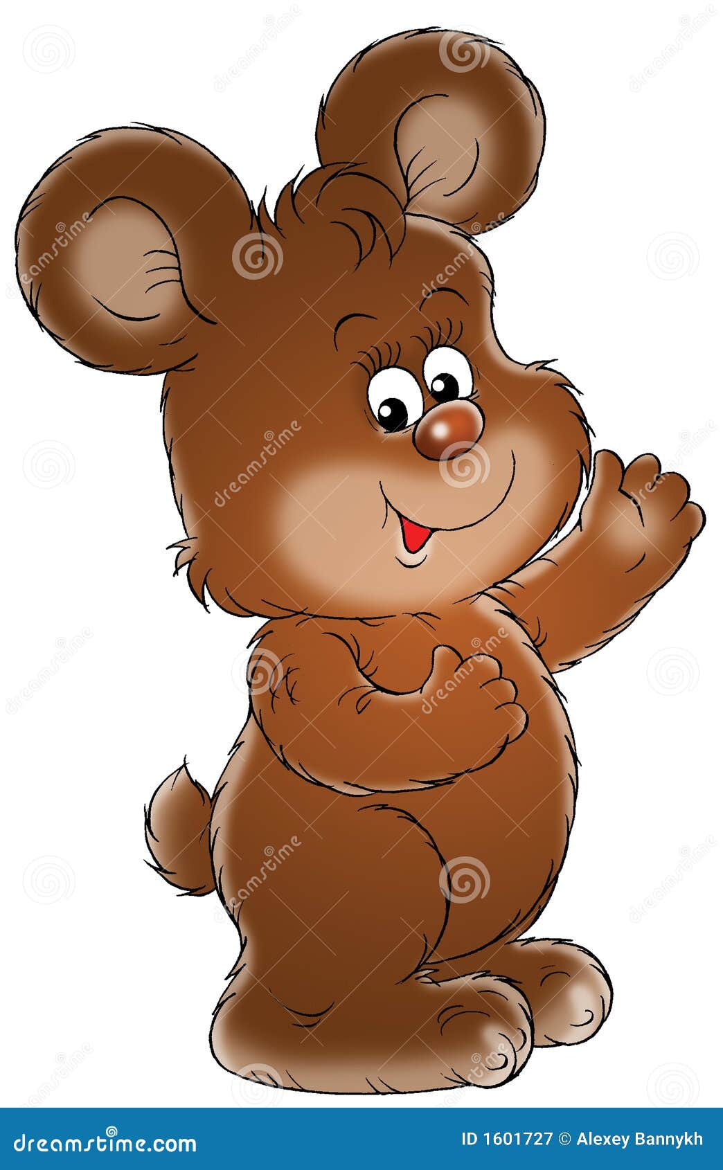Bear cub stock illustration. Illustration of forest, childish - 1601727