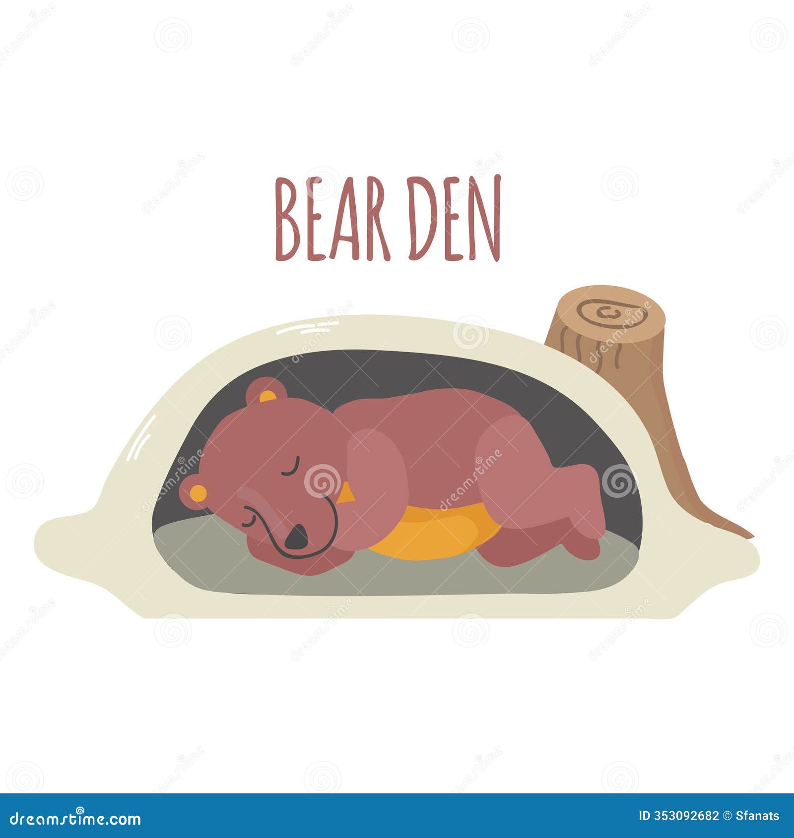 Bear Den Icon Clipart Isolated Vector Illustration Stock Illustration ...