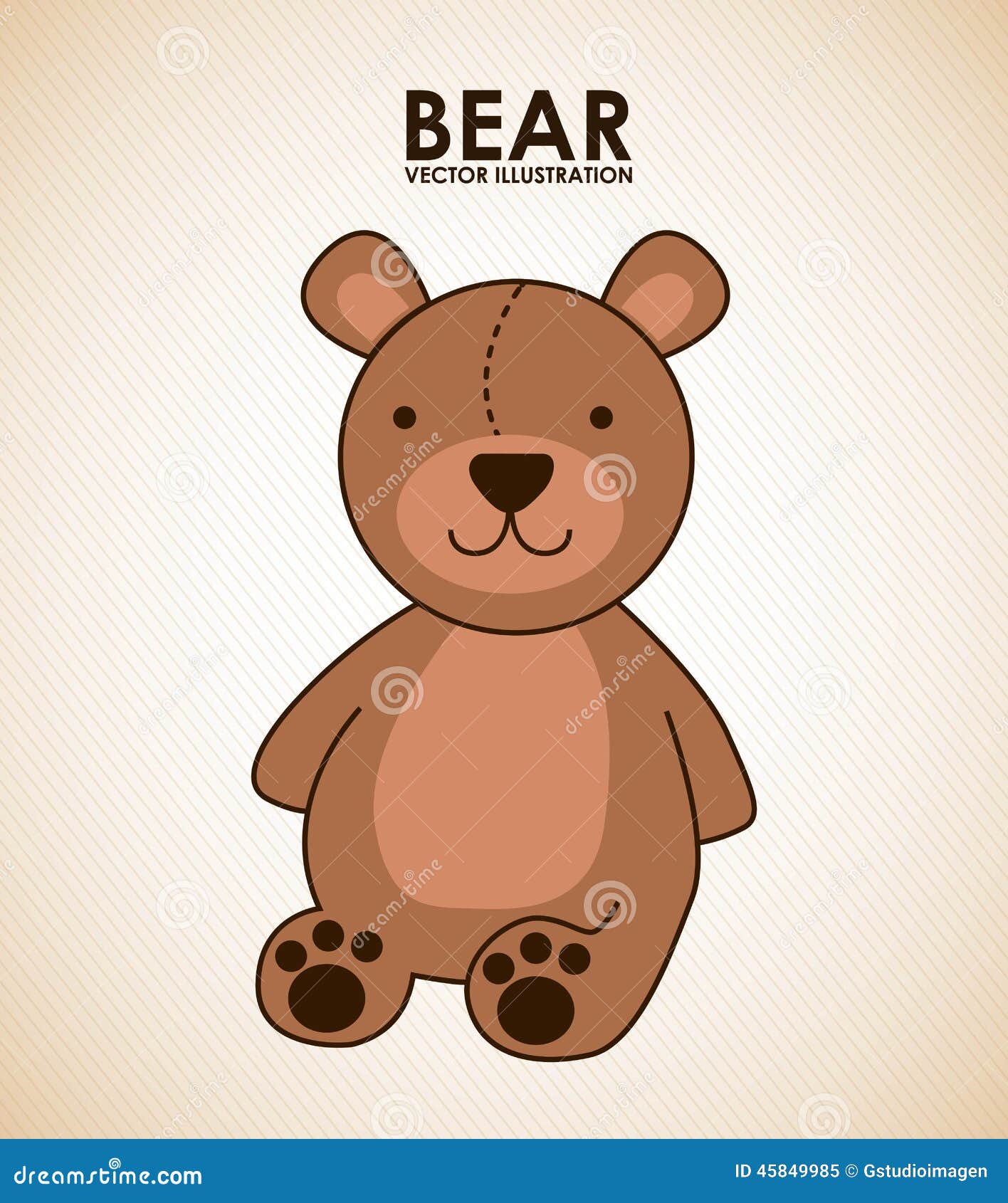 Bear design stock vector. Illustration of vector, baby - 45849985