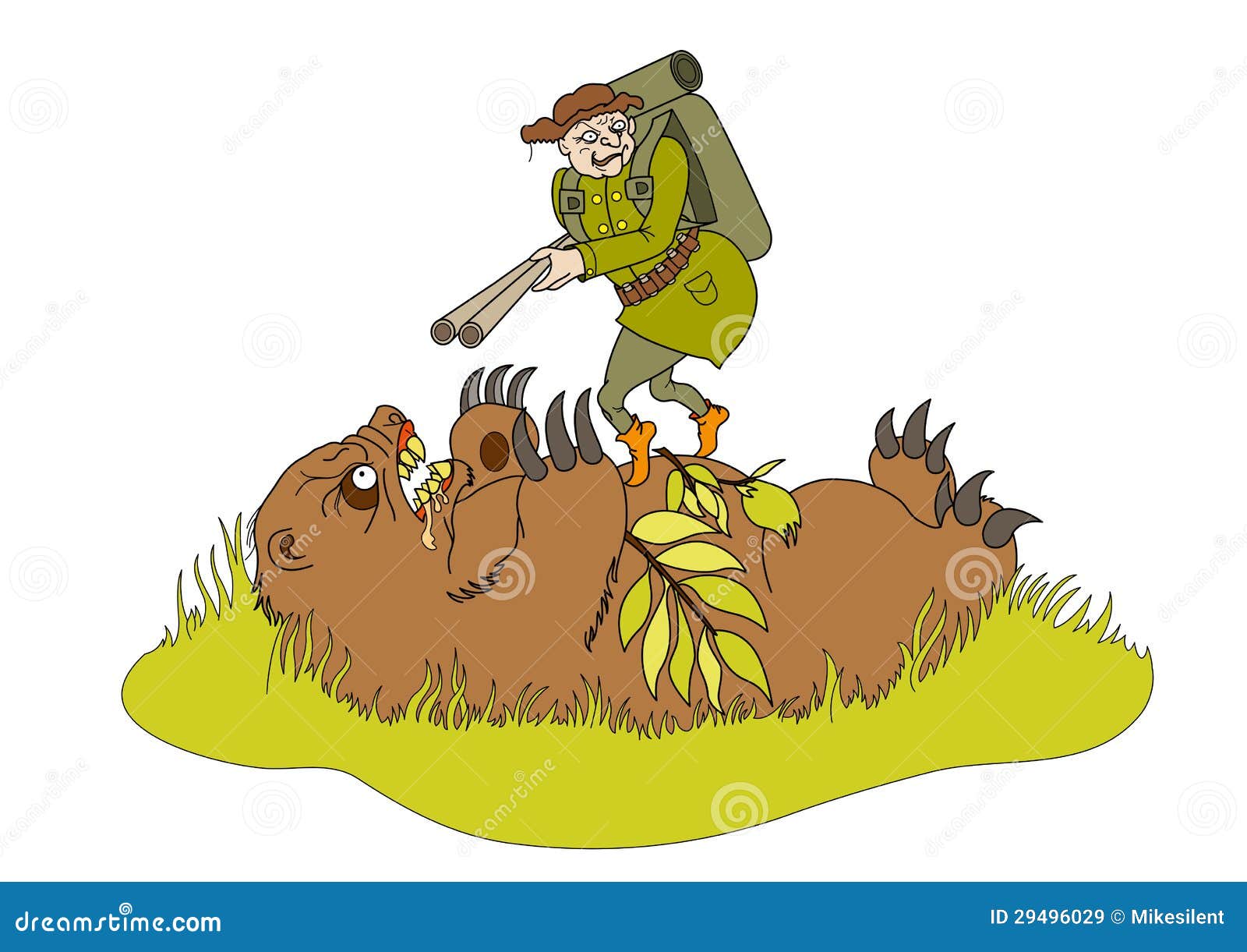 Bear Gunner Esport Mascot Logo Cartoon Vector | CartoonDealer.com ...