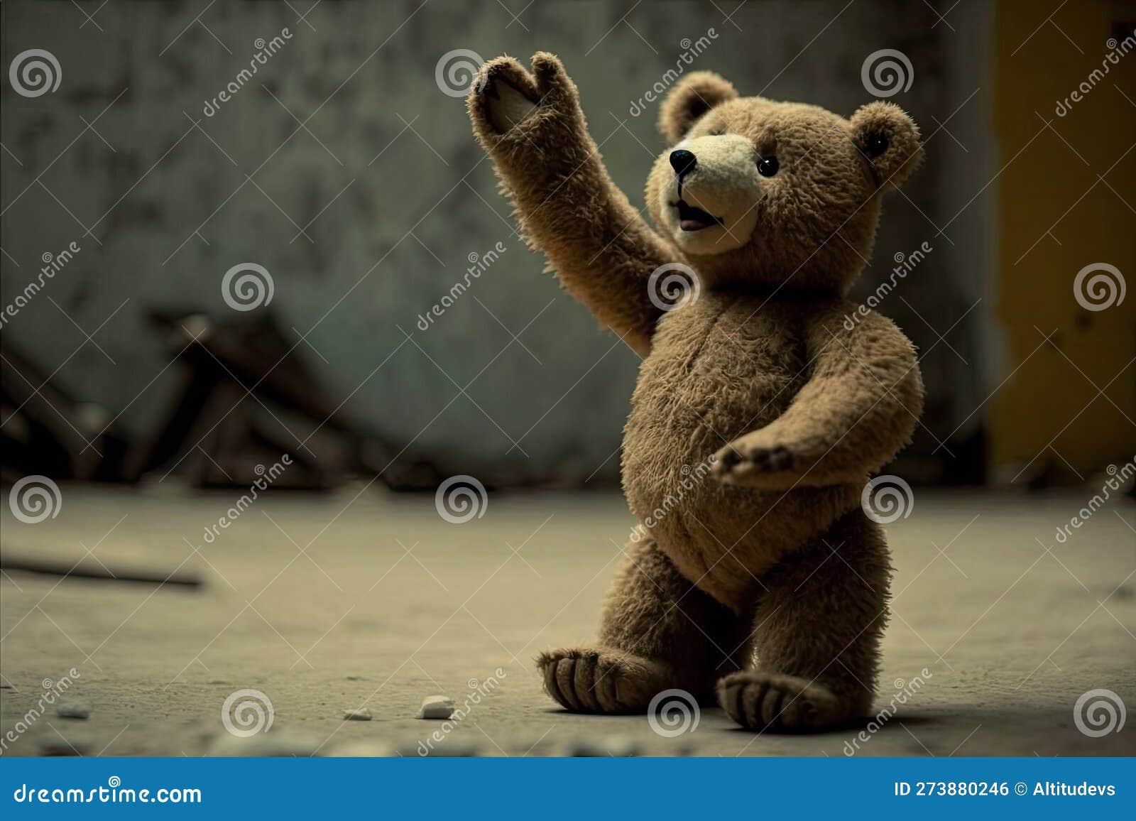 Bear Doll, with Its Paw Outstretched, Reaching for Something Stock ...