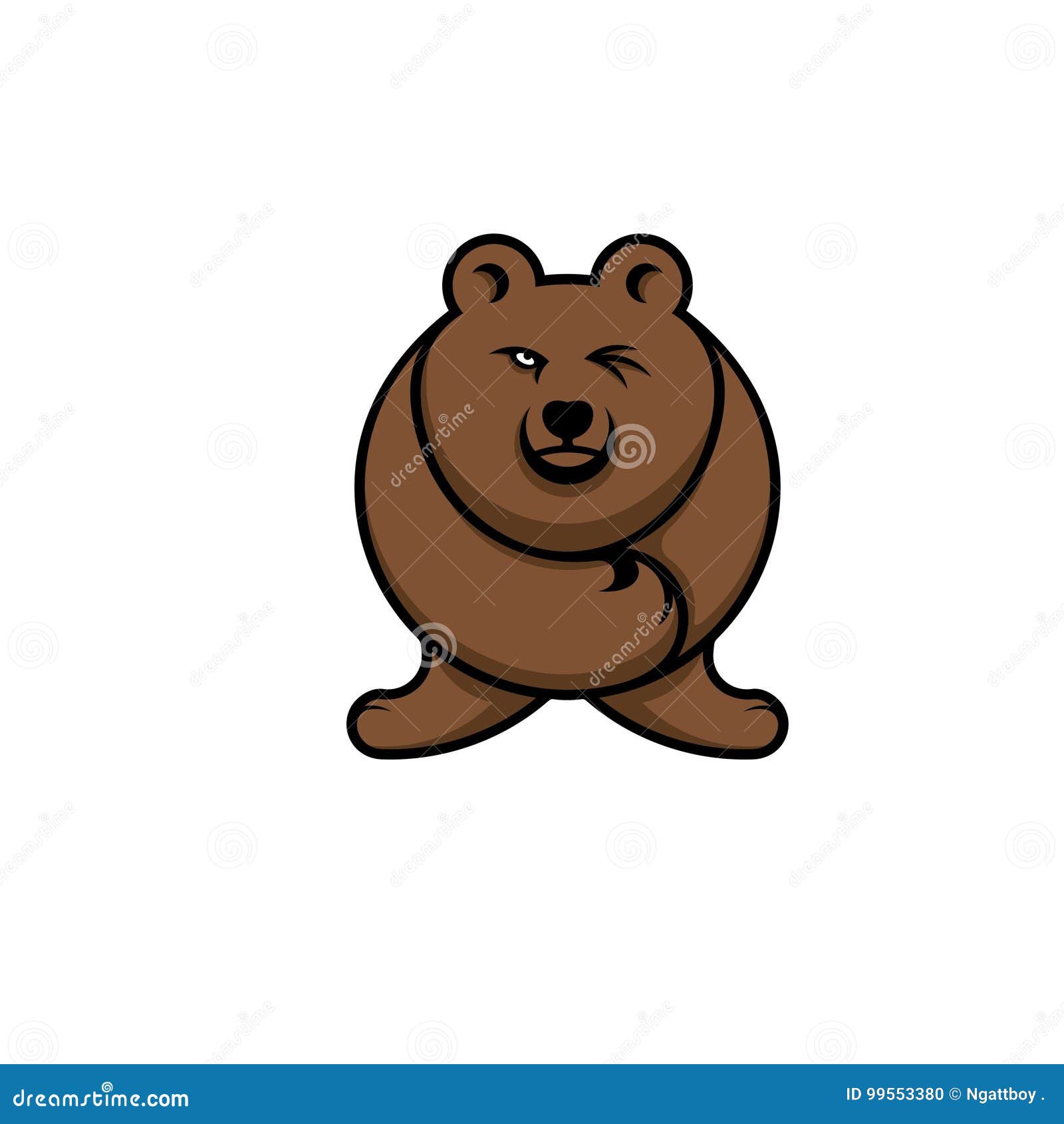 Bear expression stock vector. Illustration of icon, bear - 99553380