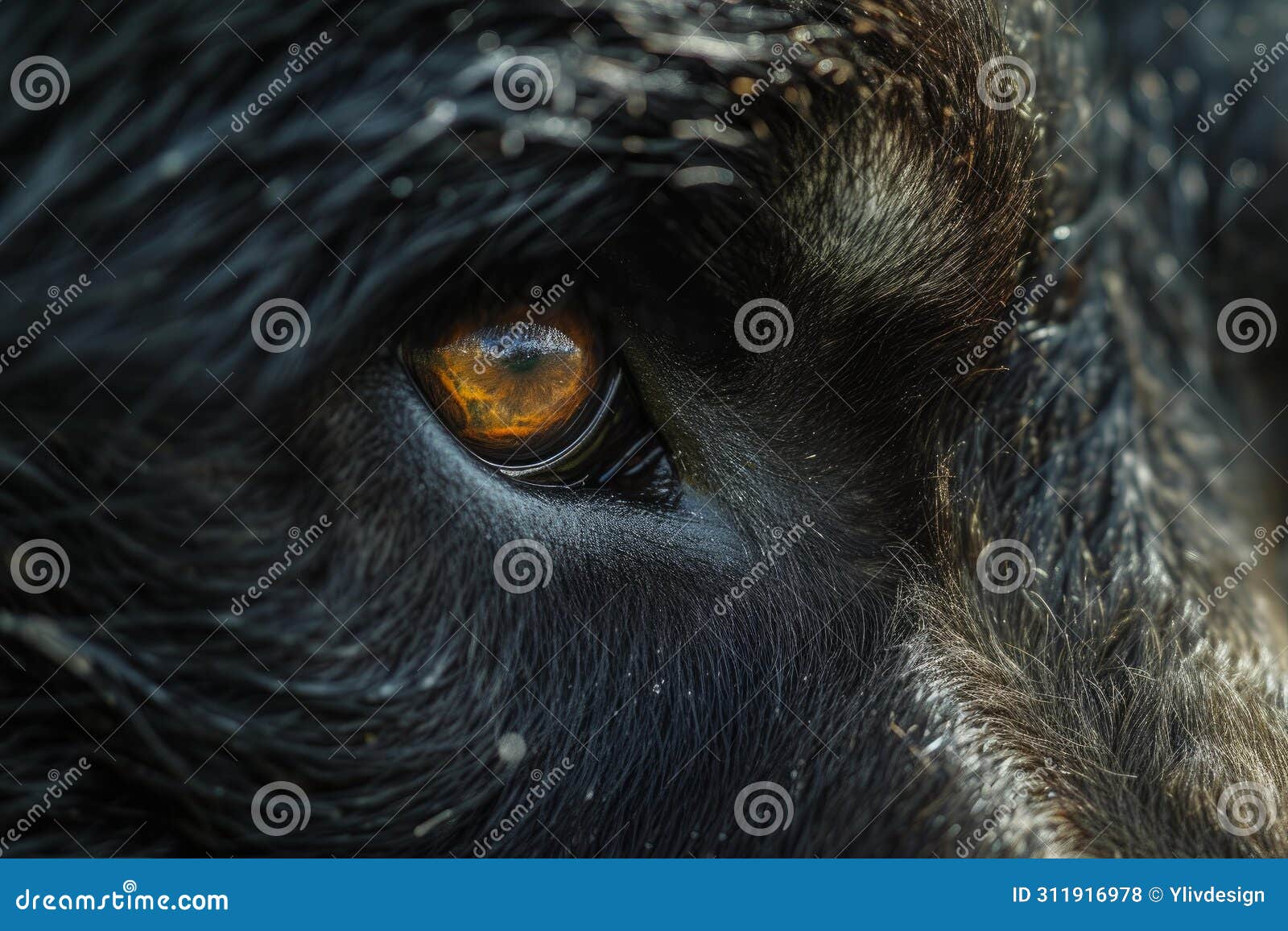 Bear Eye Closeup Macro. Generate Ai Stock Photo - Image of bear, fall ...