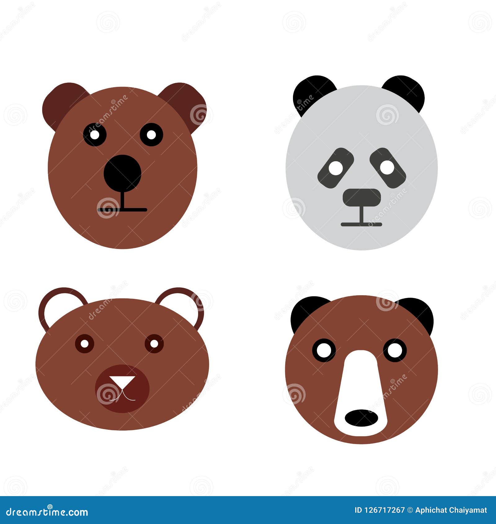 Bear face vector icon stock illustration. Illustration of animal ...
