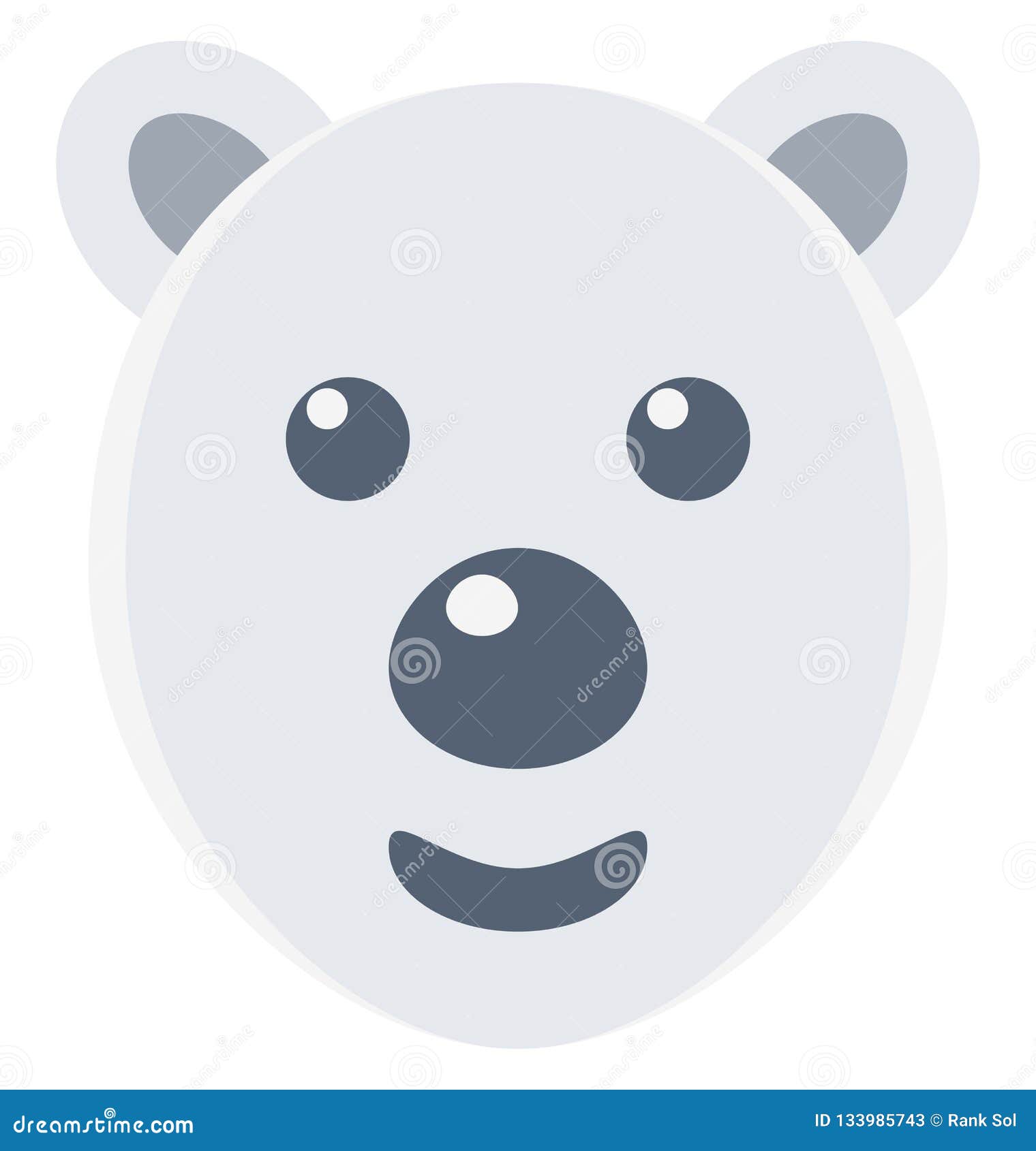 Bear, Face Vector Icon that Can Be Easily Modified or Edit Stock Vector ...
