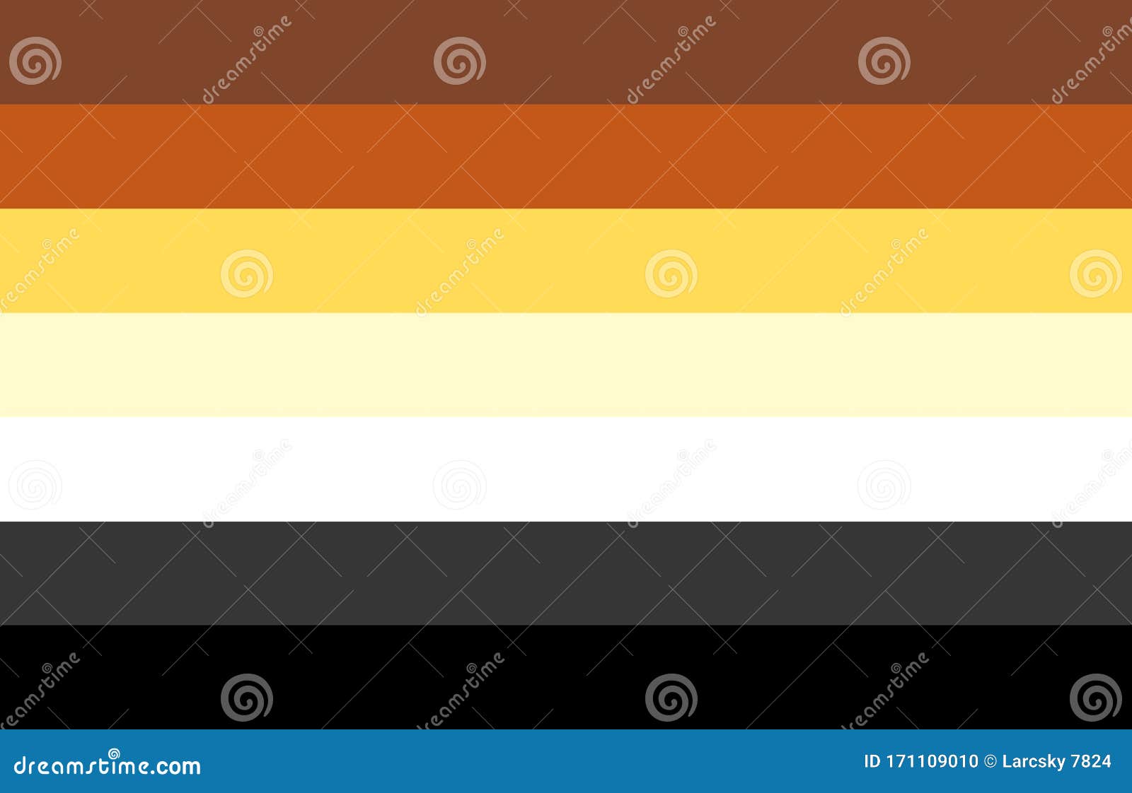 BEAR Pride Flag or Brown Color Flag Include of a Male Who Has Body Hair ...