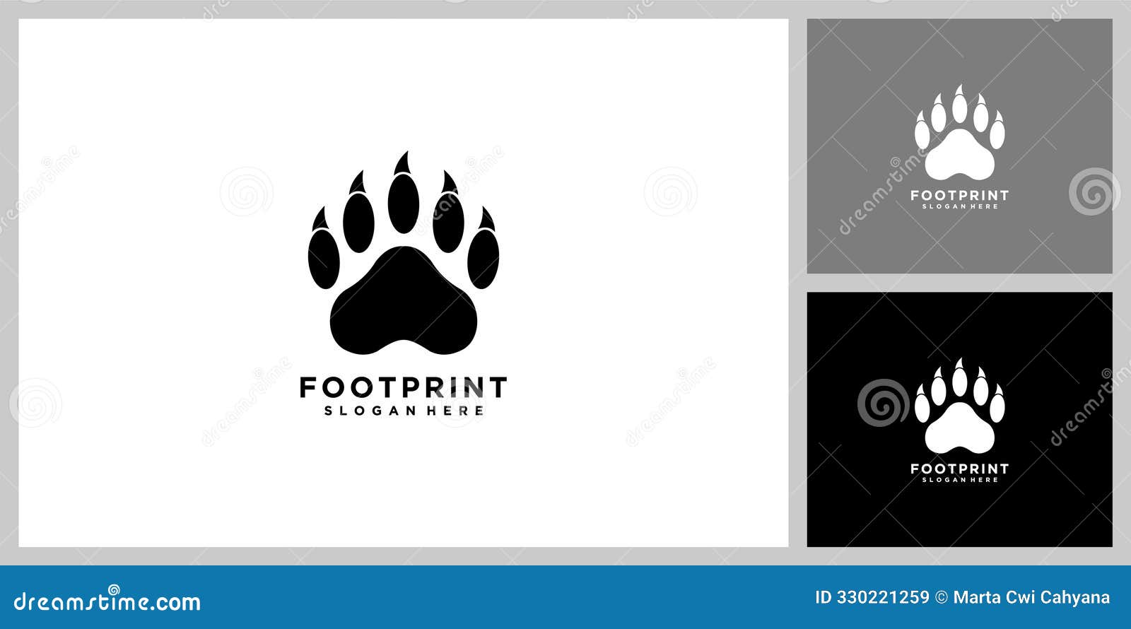 Bear Footprint Stamp Vector Illustration | CartoonDealer.com #29491392