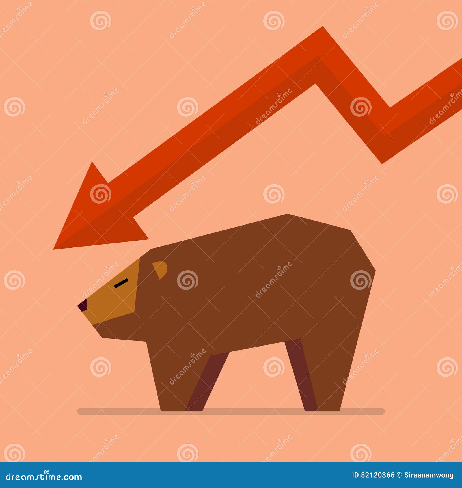 Down Trend Charts Cartoon Vector | CartoonDealer.com #6772619