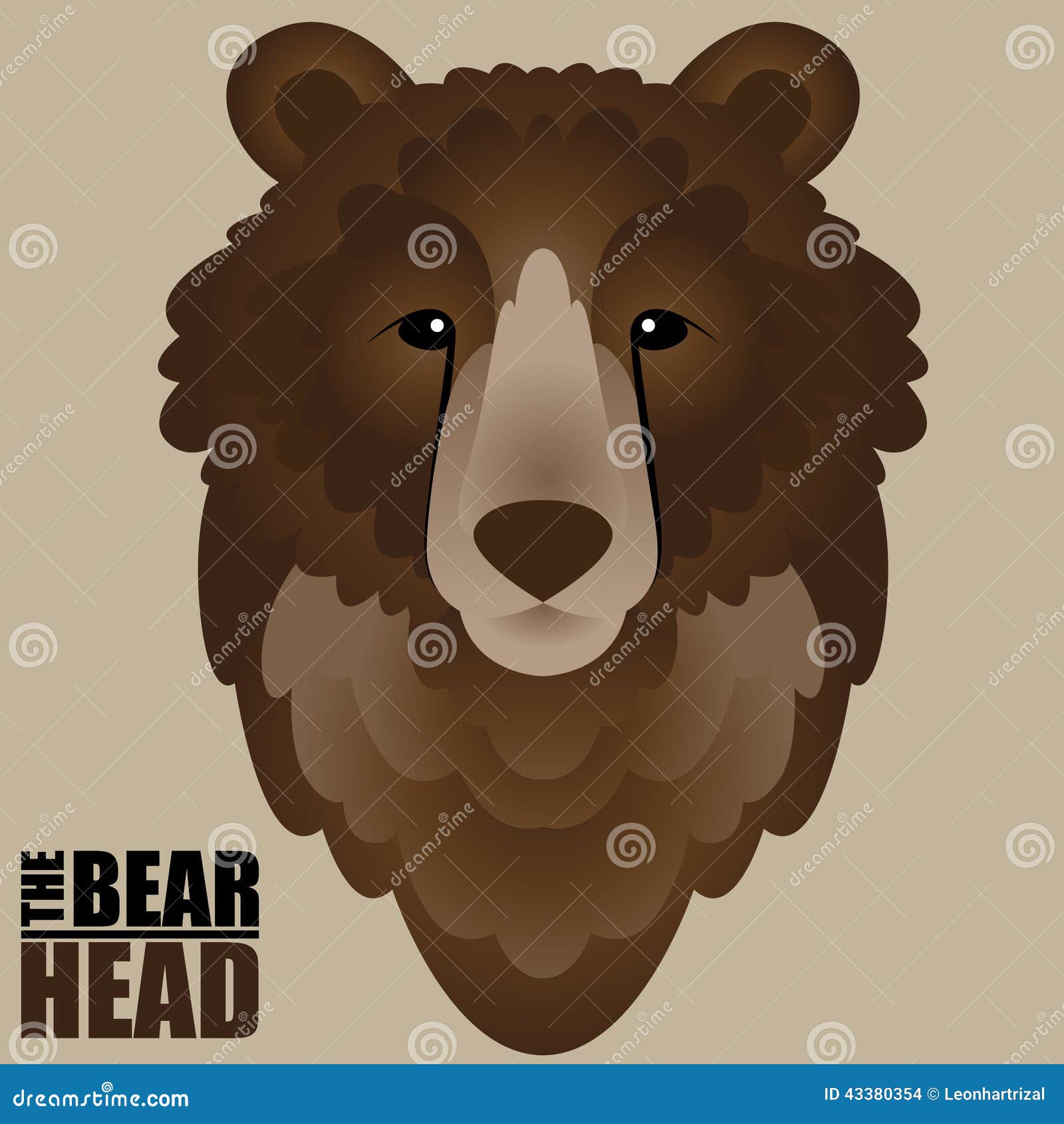 Bear Head stock vector. Illustration of fang, claw, icon - 43380354