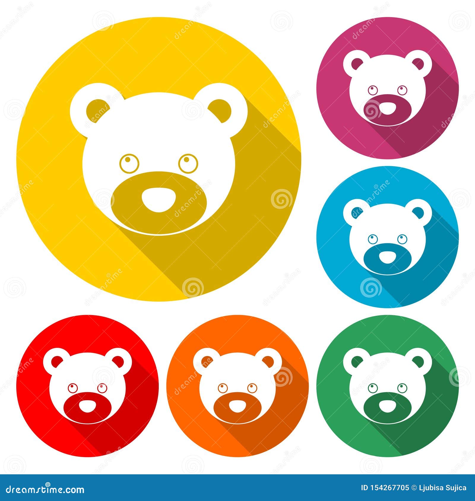 Bear Head Icon - Vector Illustration Stock Vector - Illustration of ...