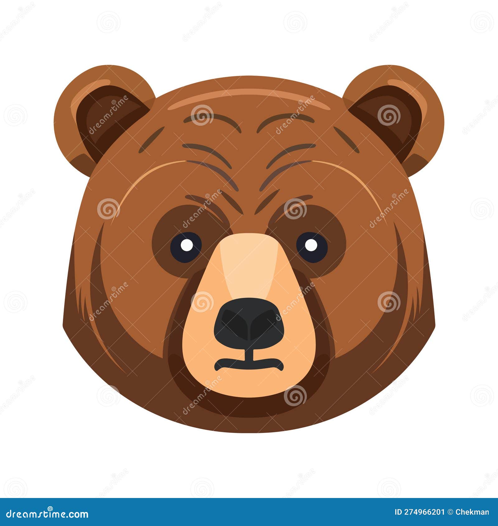 Bear Head Logo Design. Abstract Bear Face Isolated Stock Vector ...