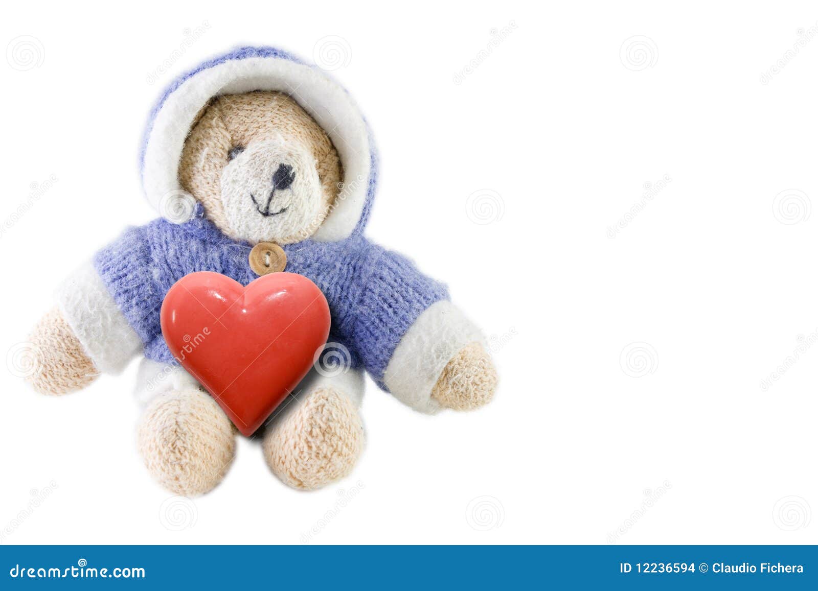 Bear with heart stock photo. Image of holiday, cheerful - 12236594