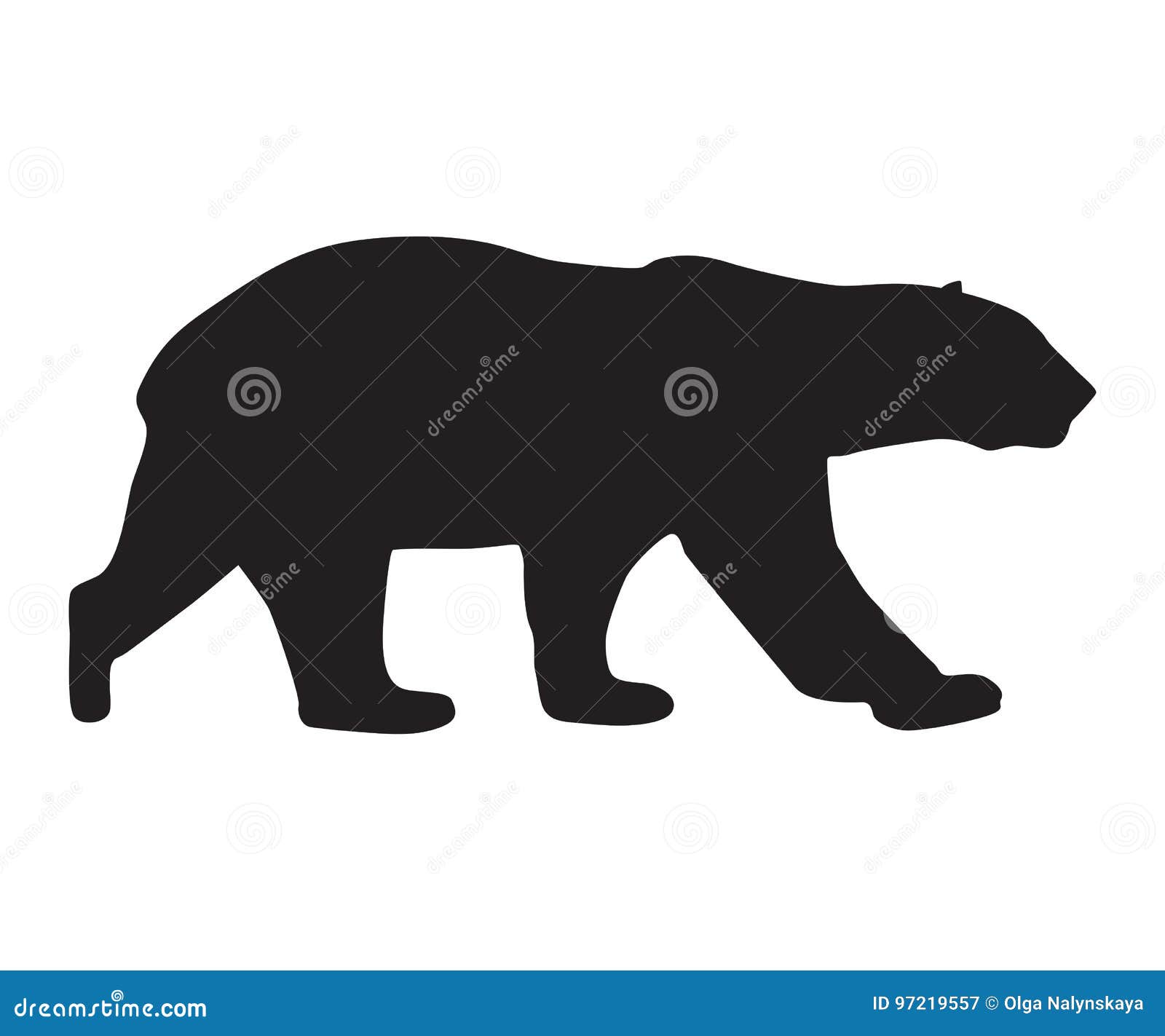Bear Icon - Minimalistic 2d Lineal Vector Design Stock Photography ...