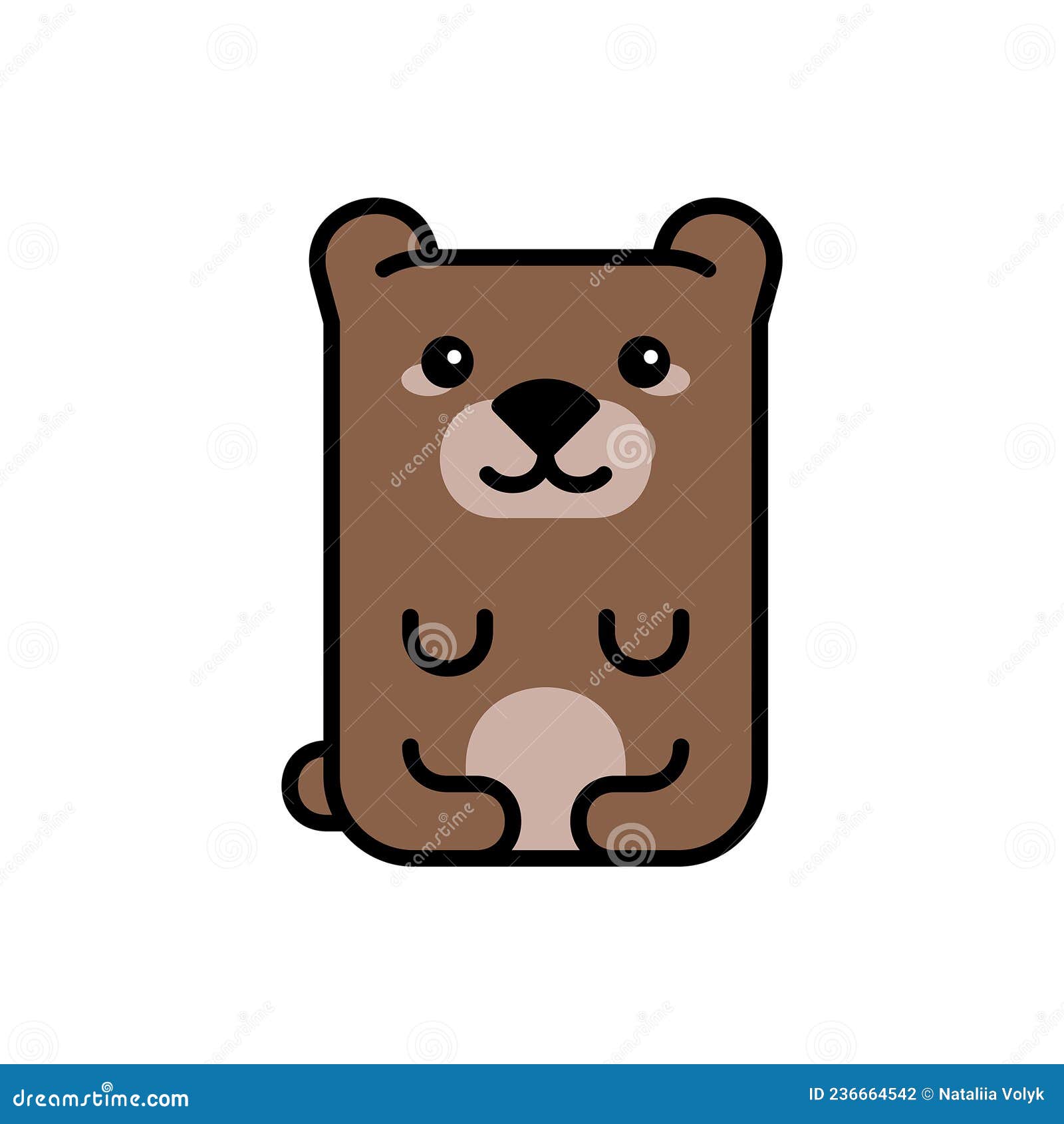 Bear icon stock vector. Illustration of graphic, predator - 236664542