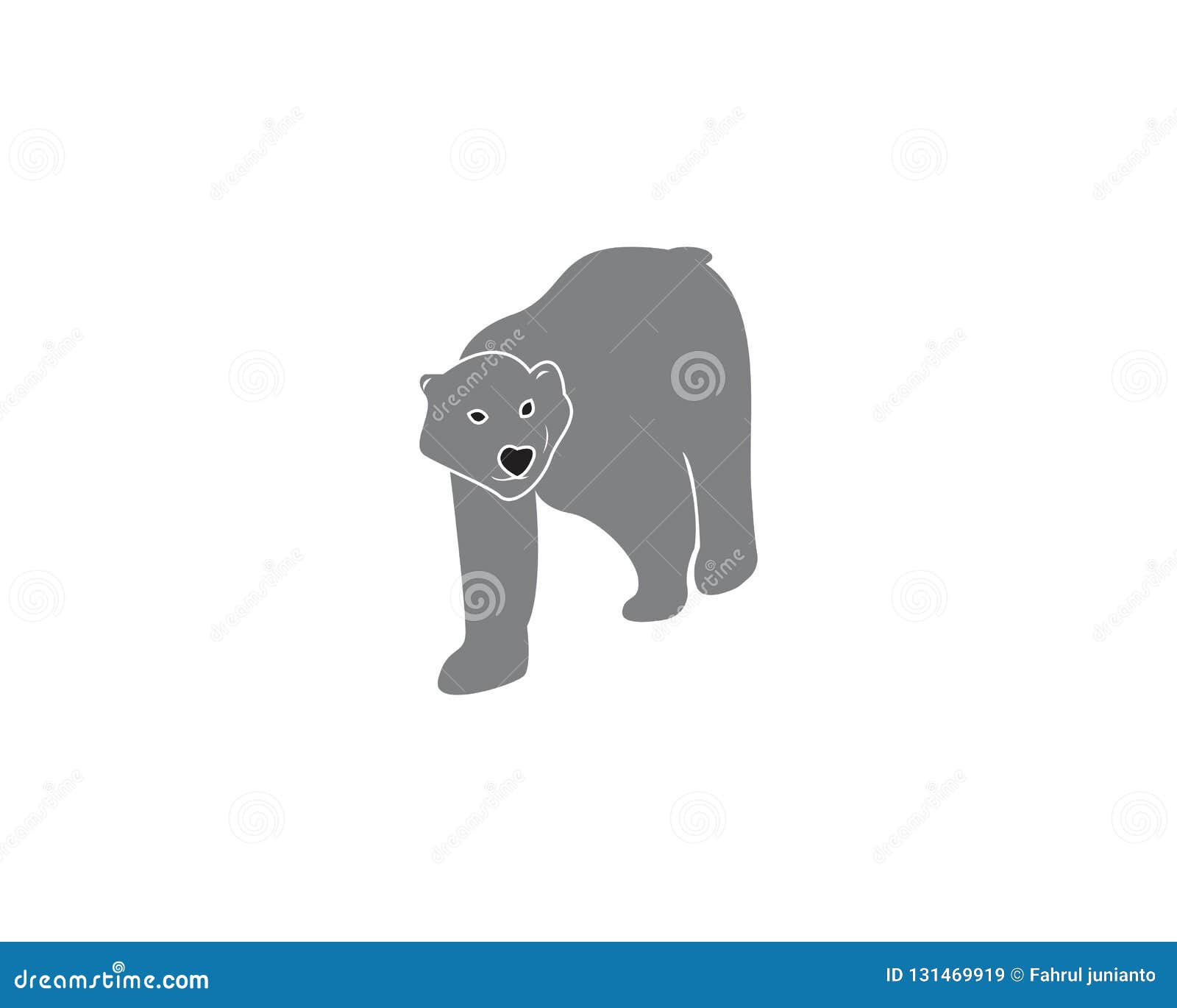 Bear Icon Logo Design Vector Illustration. Stock Vector - Illustration ...