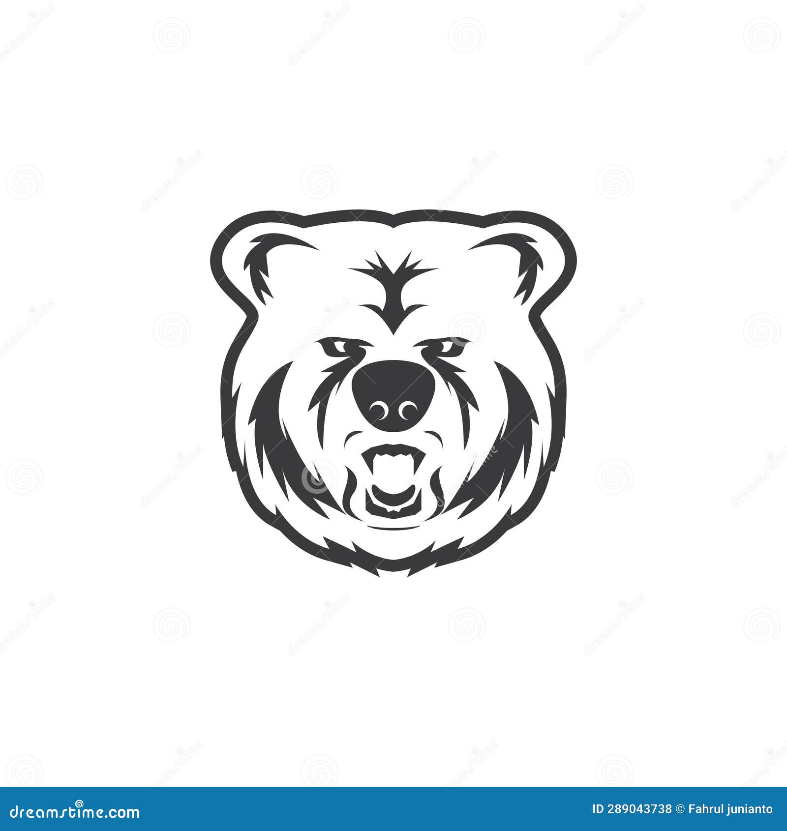 Bear Icon and Symbol Vector Template Illustration Stock Illustration ...