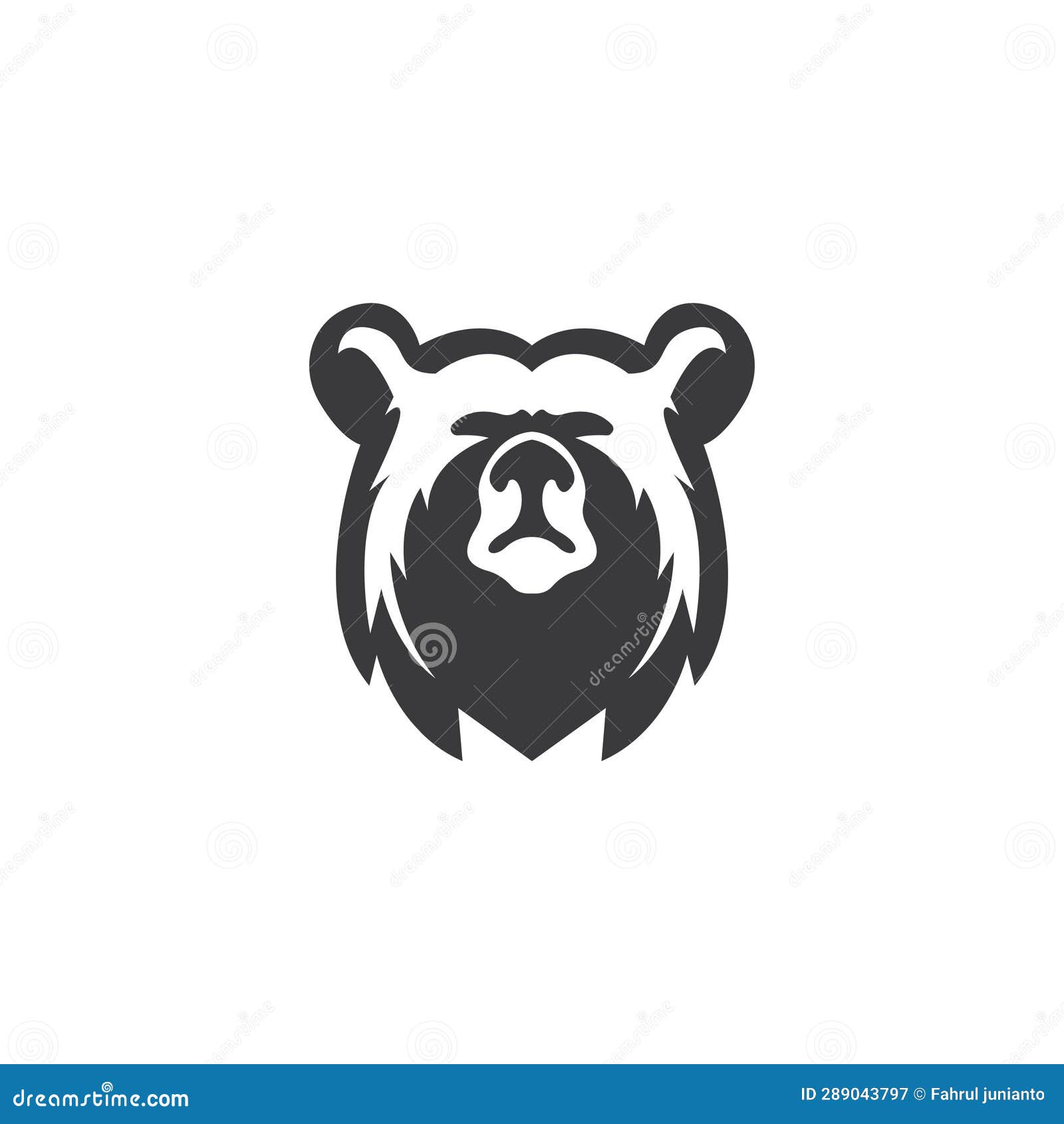 Bear Icon and Symbol Vector Template Illustration Stock Illustration ...