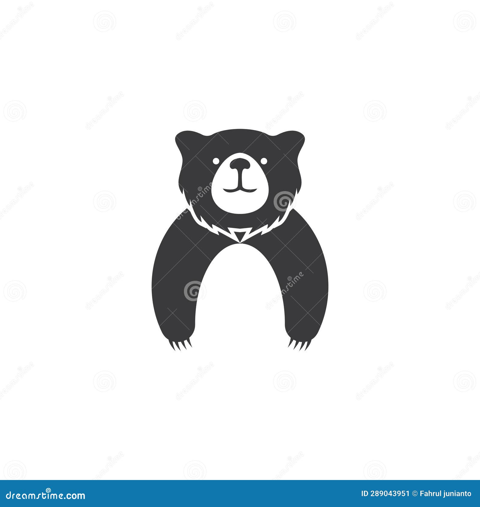 Bear Icon and Symbol Vector Template Illustration Stock Illustration ...