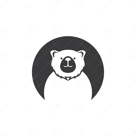 Bear Icon and Symbol Vector Template Illustration Stock Illustration ...