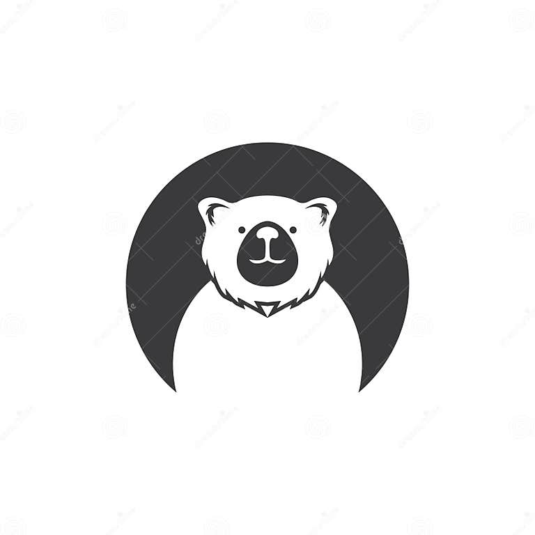 Bear Icon and Symbol Vector Template Illustration Stock Illustration ...