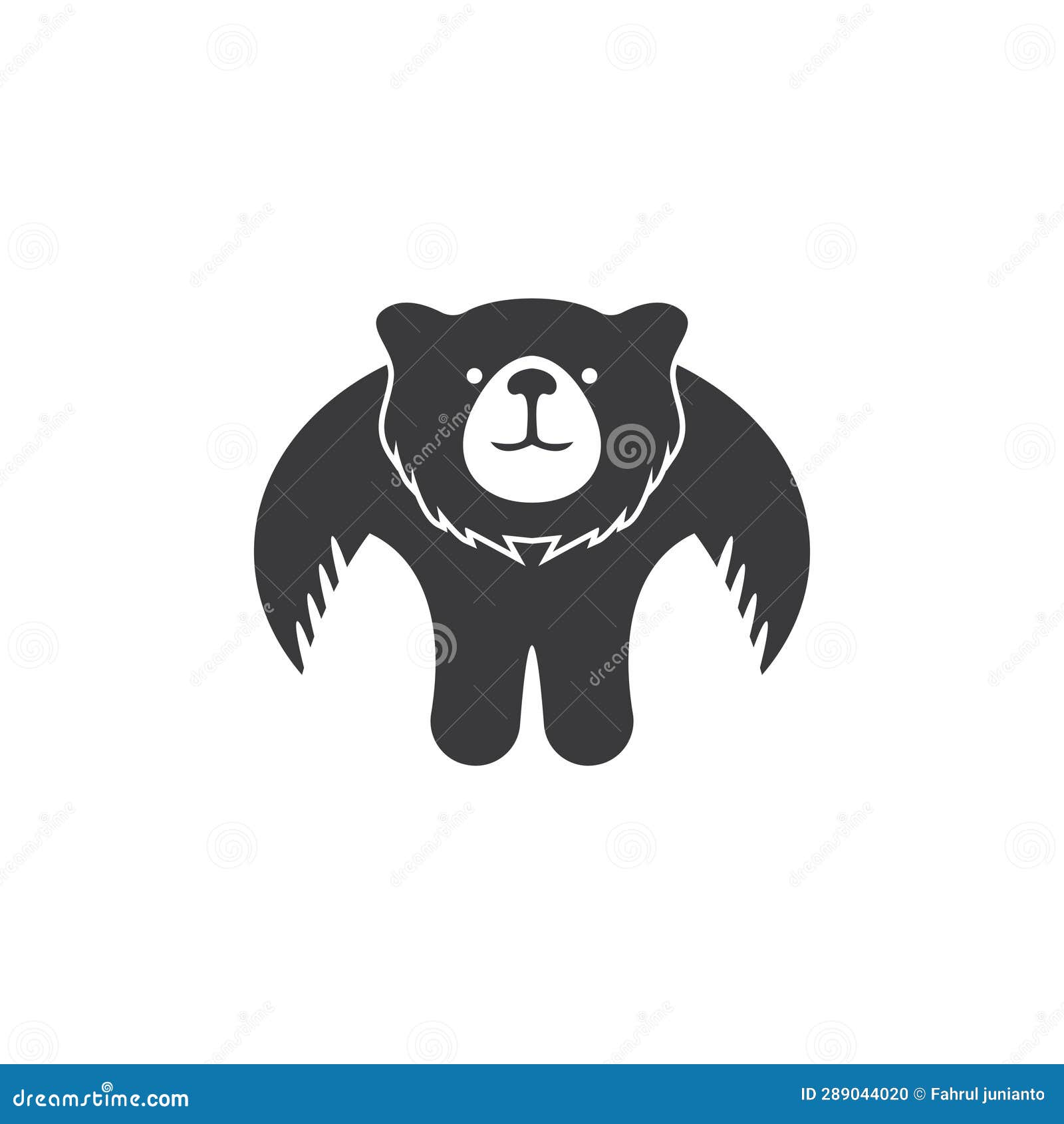 Bear Icon and Symbol Vector Template Illustration Stock Illustration ...
