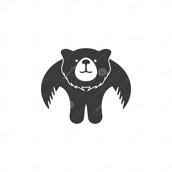 Bear Icon and Symbol Vector Template Illustration Stock Illustration ...