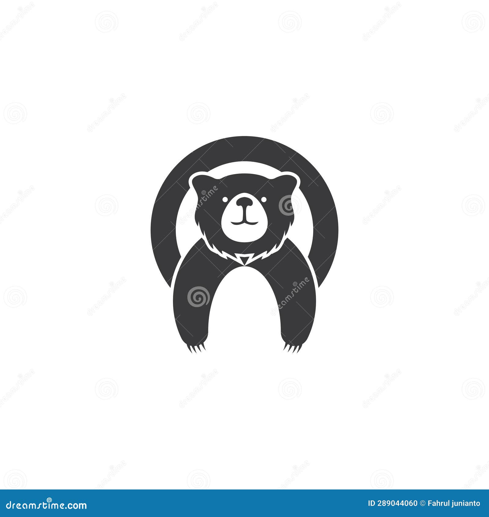 Bear Icon and Symbol Vector Template Illustration Stock Illustration ...