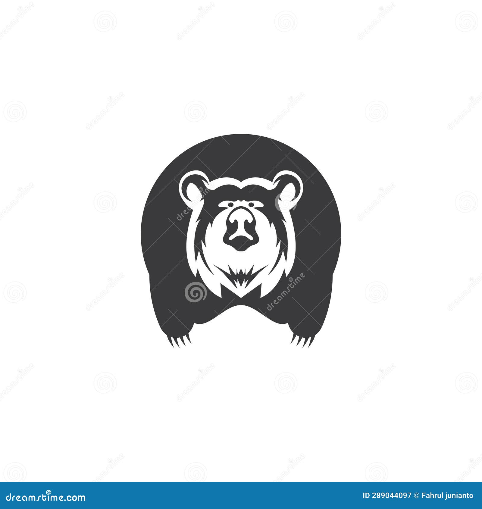 Bear Icon and Symbol Vector Template Illustration Stock Illustration ...