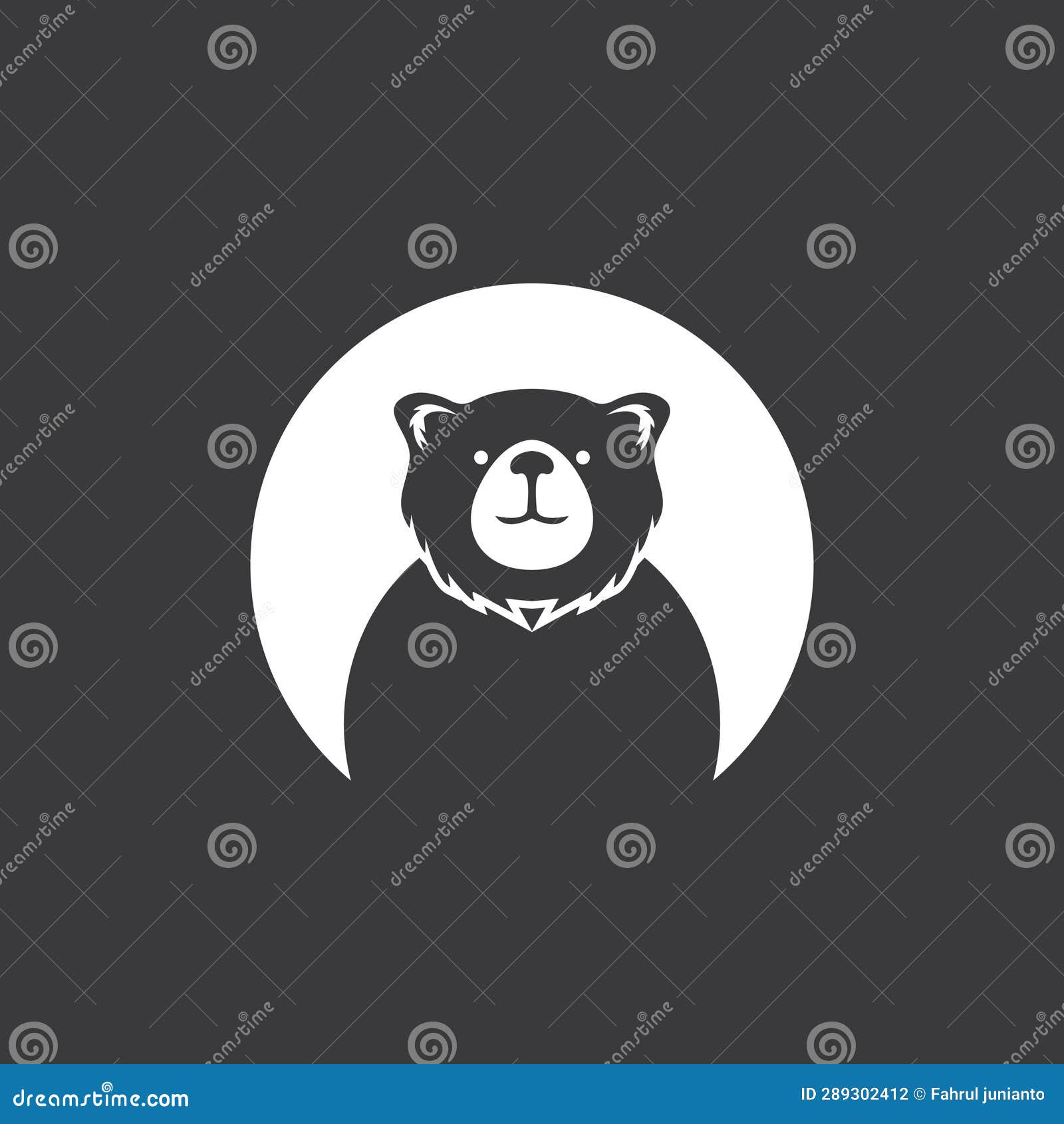 Bear Icon and Symbol Vector Template Illustration Stock Illustration ...