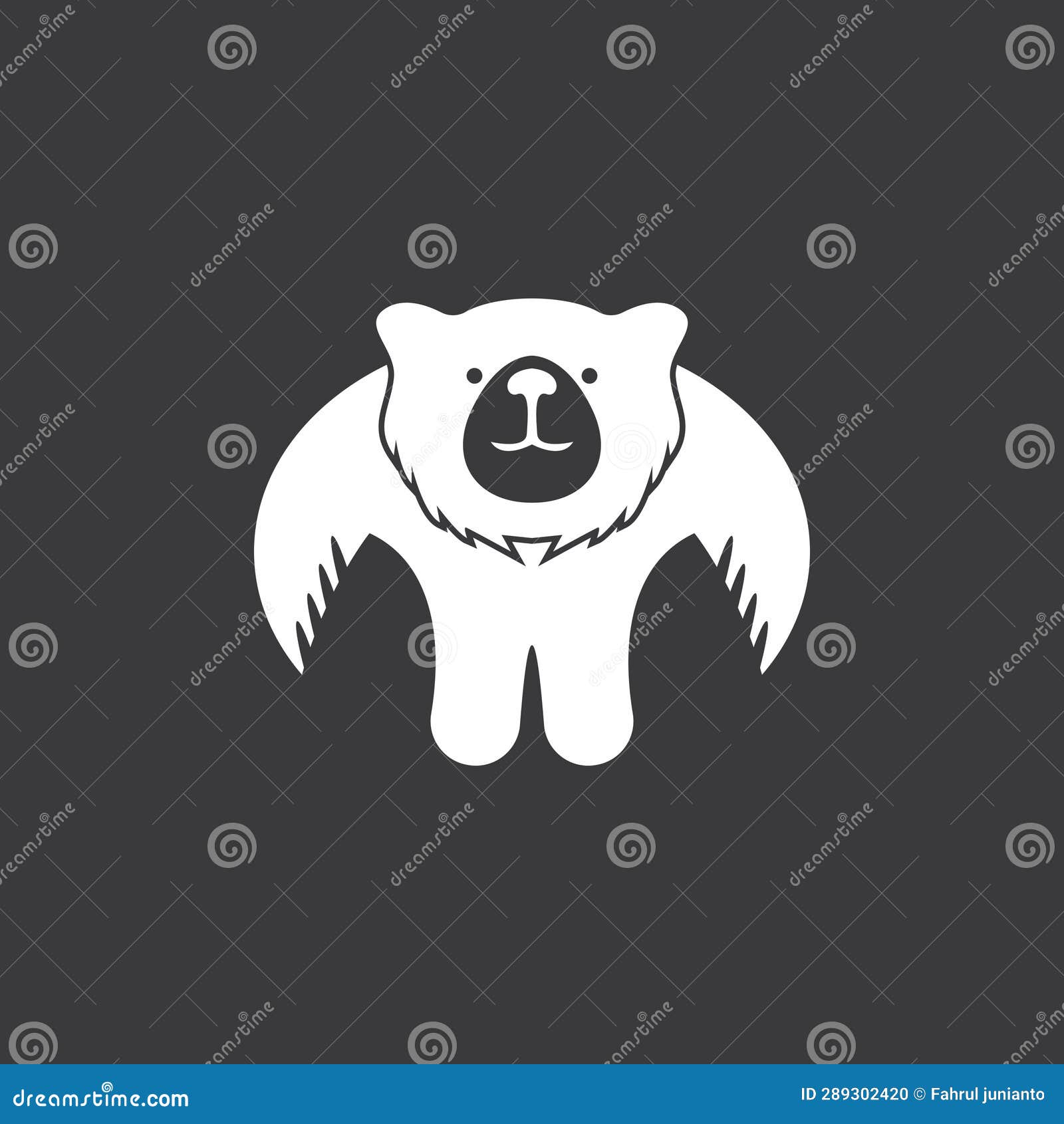 Bear Icon and Symbol Vector Template Illustration Stock Illustration ...