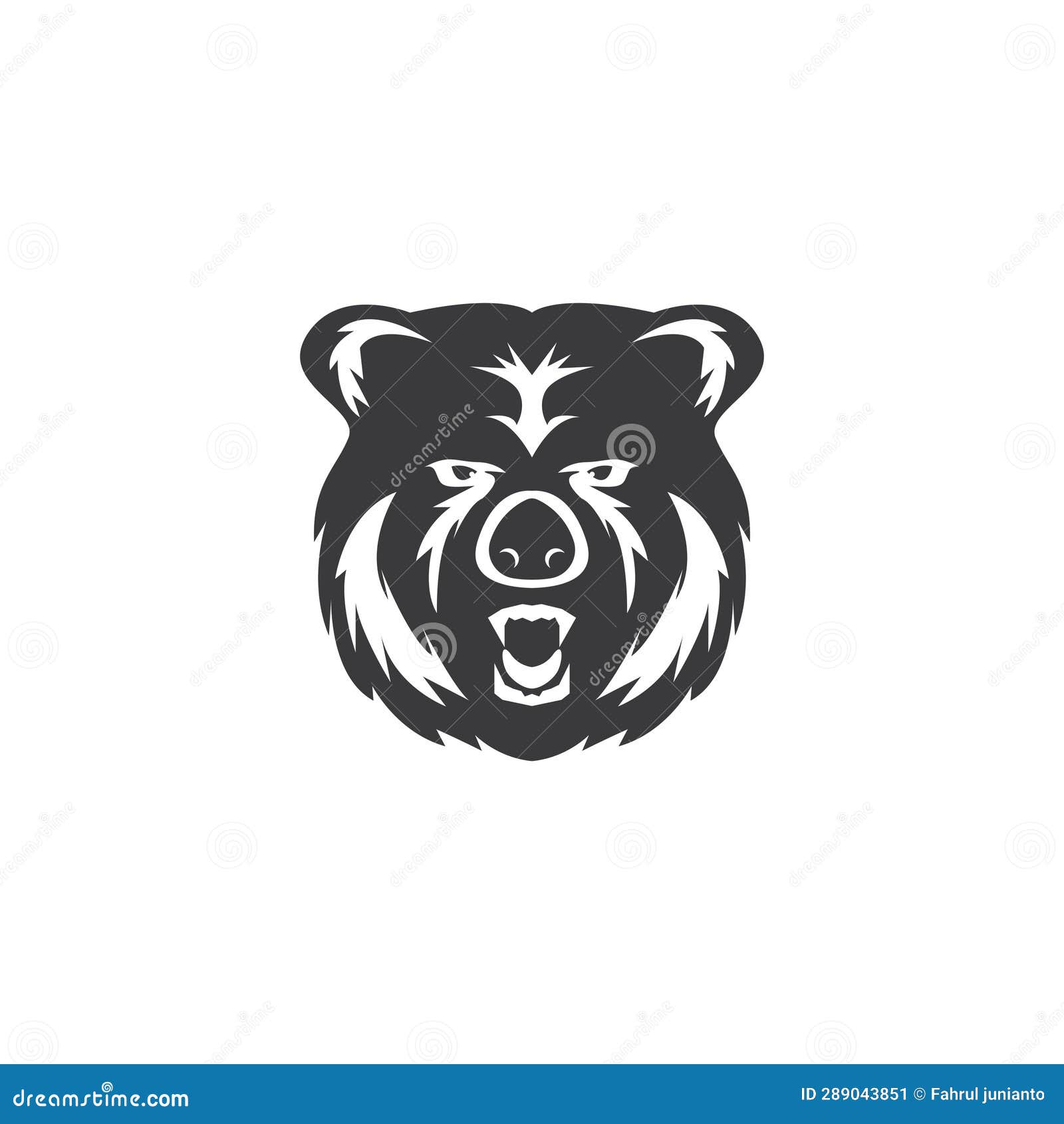 Bear Icon and Symbol Vector Template Illustration Stock Illustration ...