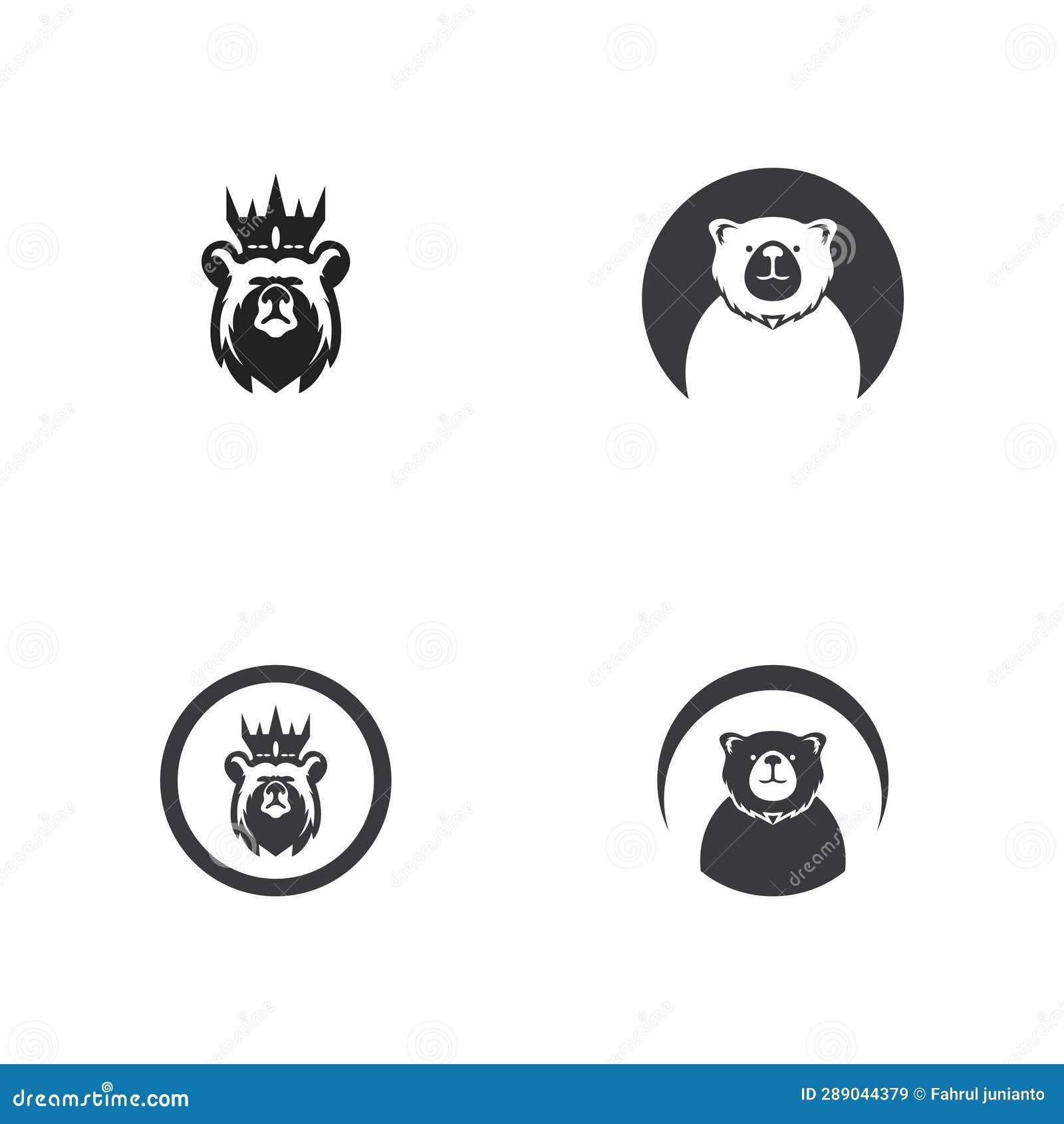 Bear Icon and Symbol Vector Template Illustration Stock Illustration ...