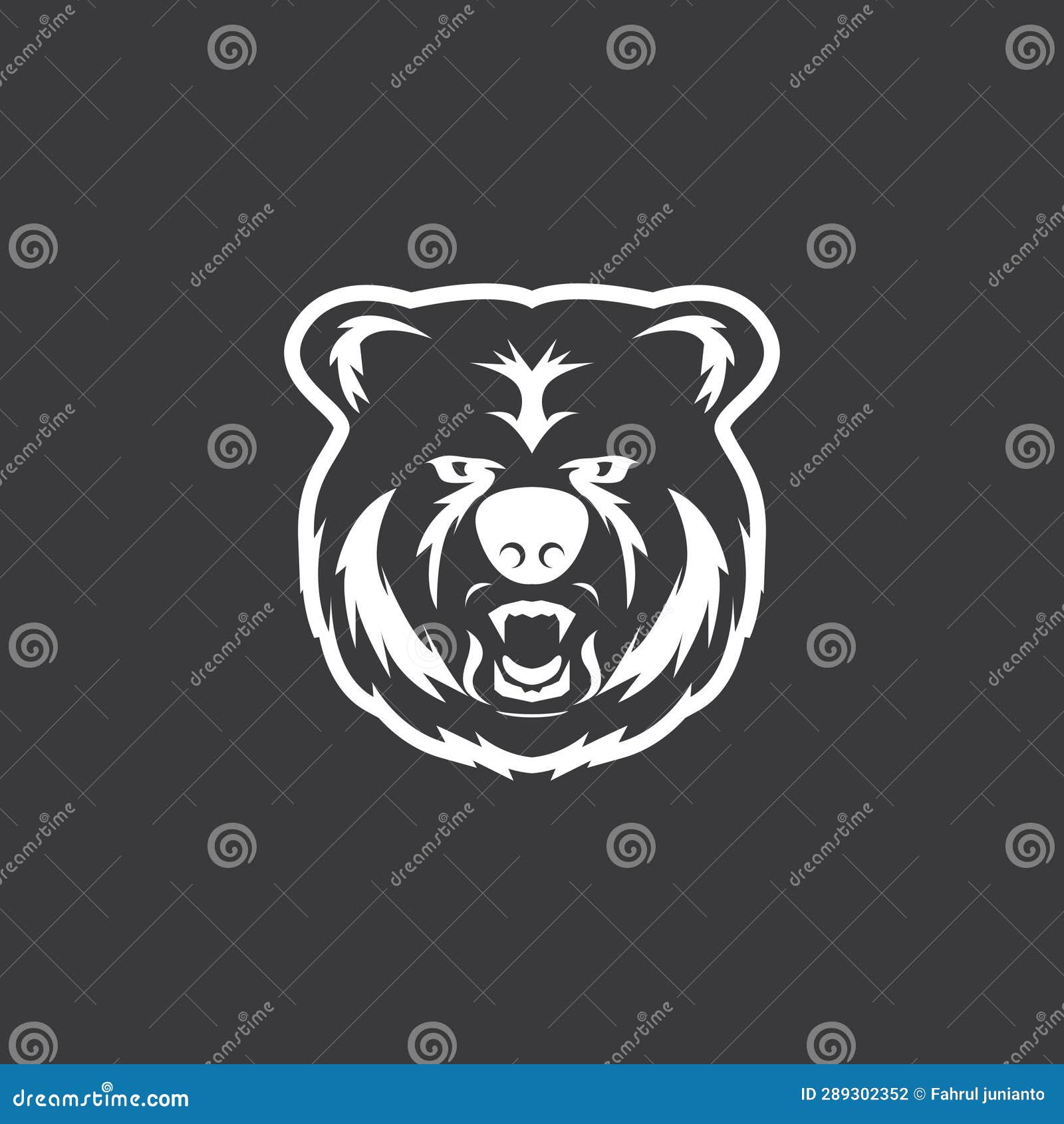 Bear Icon and Symbol Vector Template Illustration Stock Illustration ...