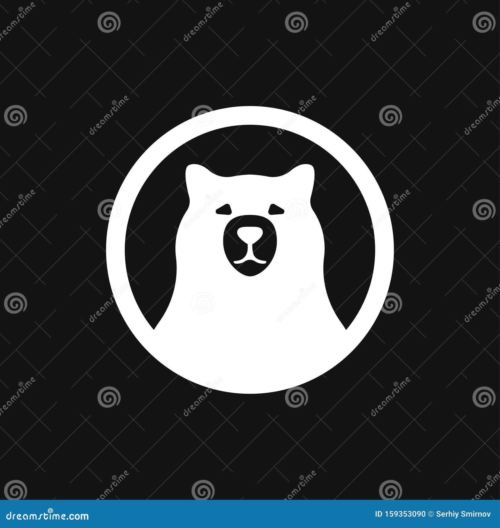 Bear Icon. Vector Concept Illustration for Design Stock Illustration ...