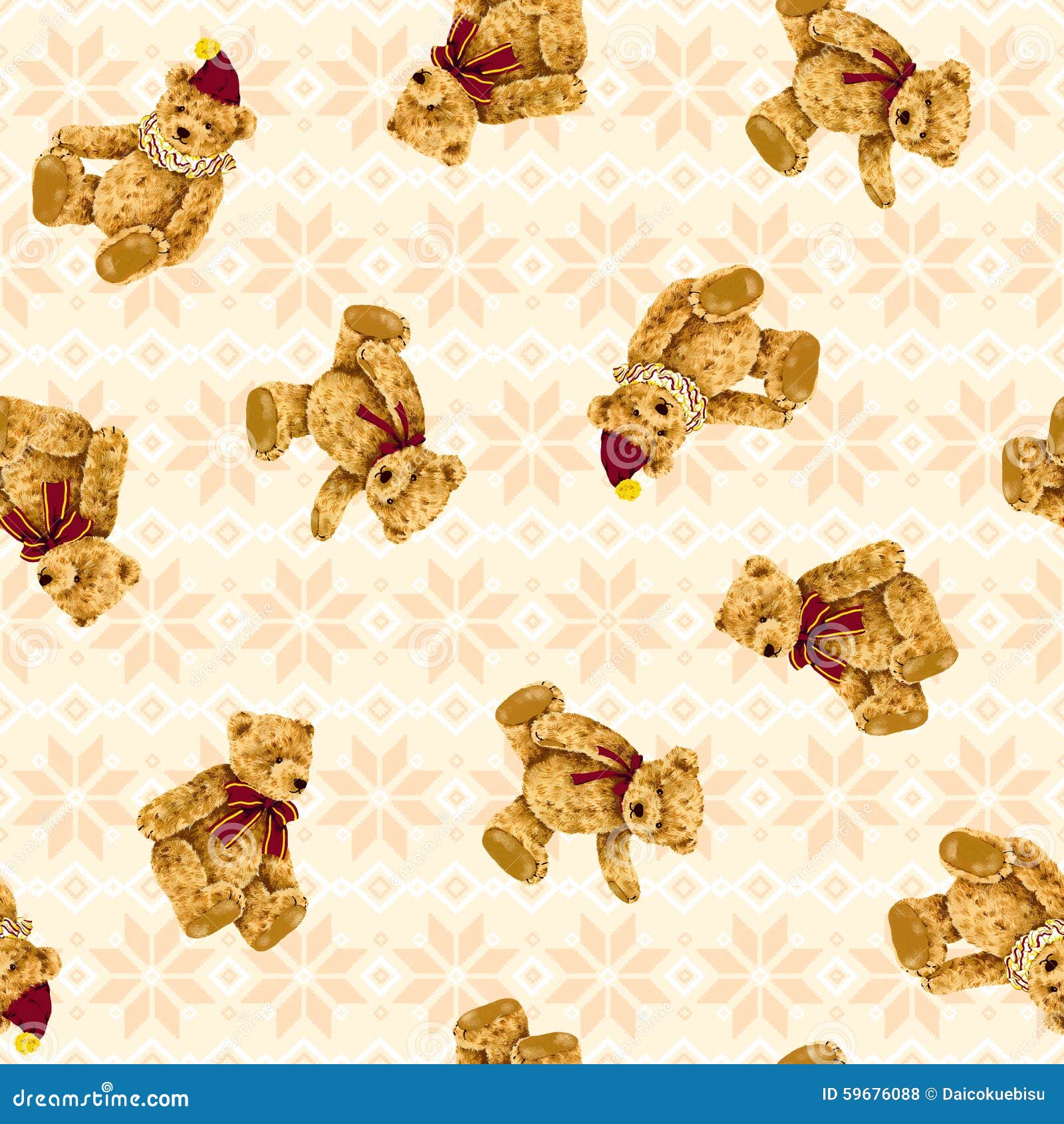 Bear illustration pattern stock illustration. Illustration of figure ...
