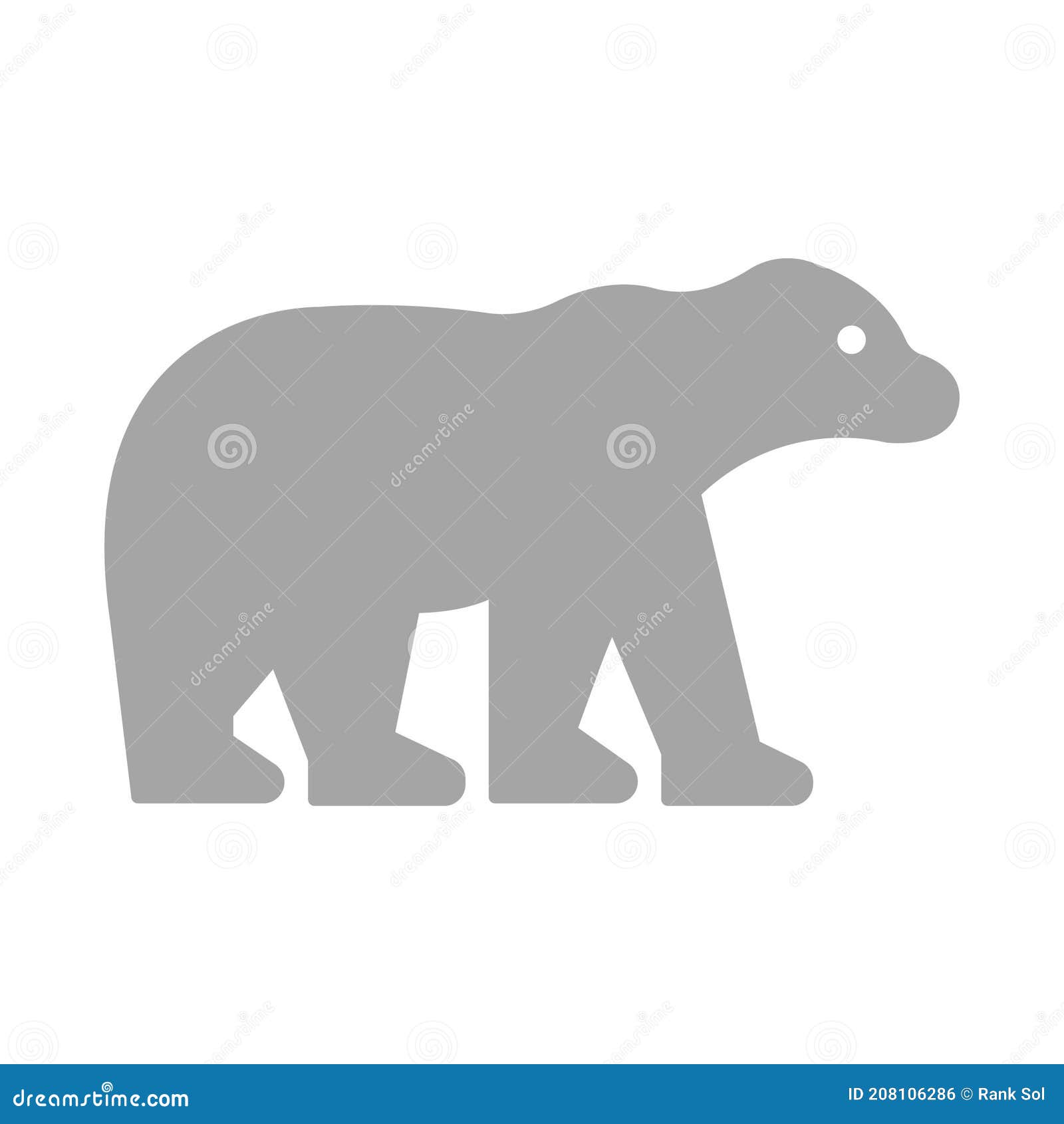 Bear Isolated Vector Icon that Can Be Easily Modified or Edited Stock ...