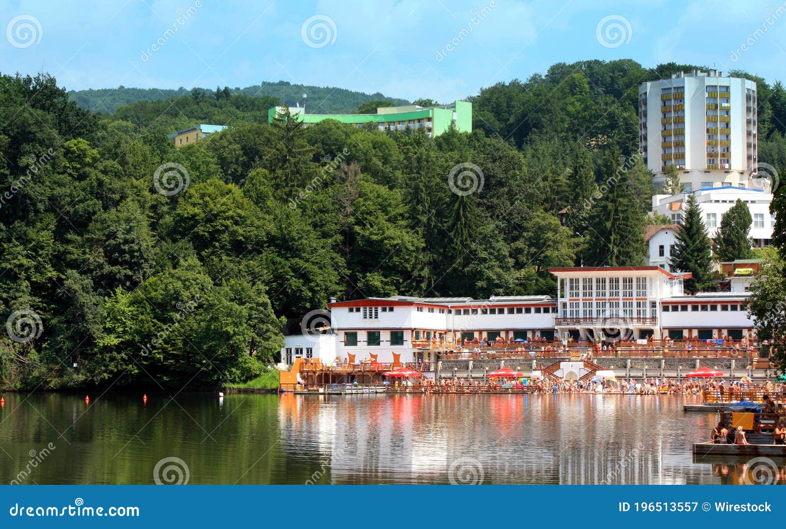 Bear Lake in the Autumn in Sovata, Romania Stock Image - Image of park ...